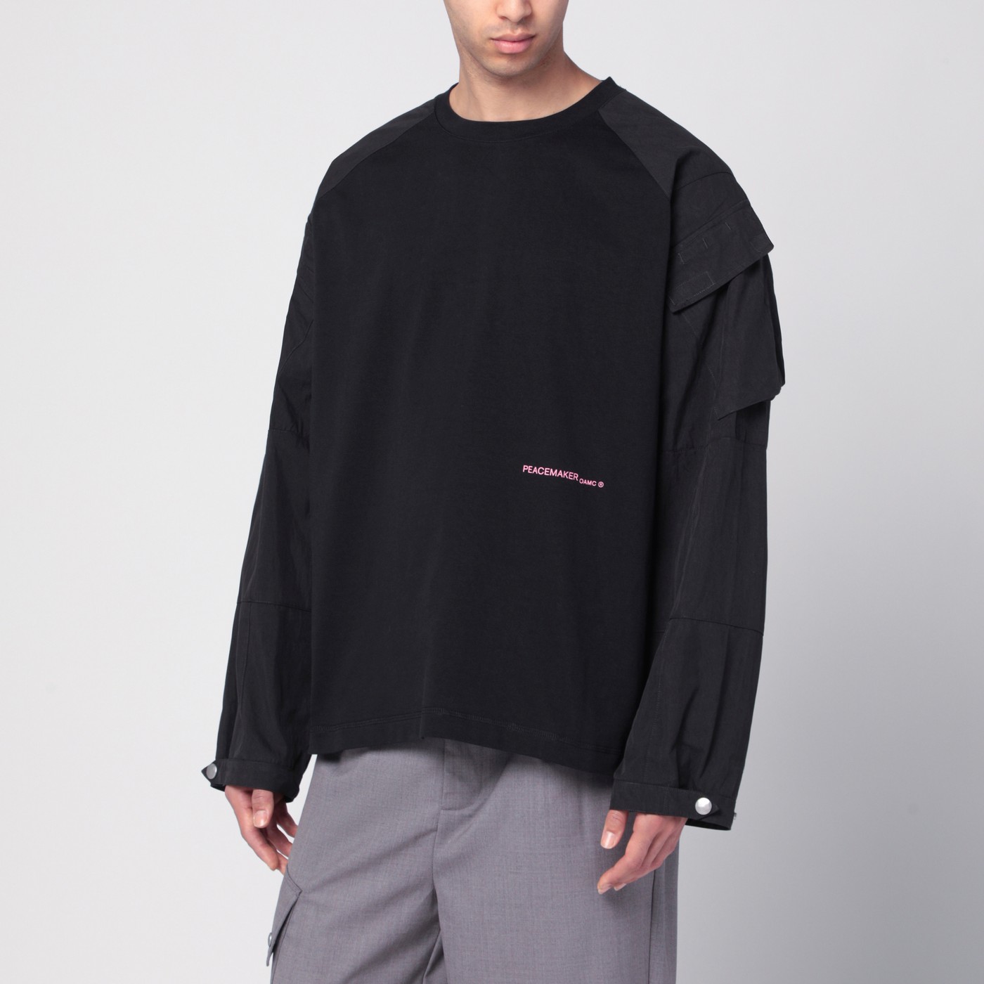 OAMC Peacemaker black cotton sweater | TheDoubleF