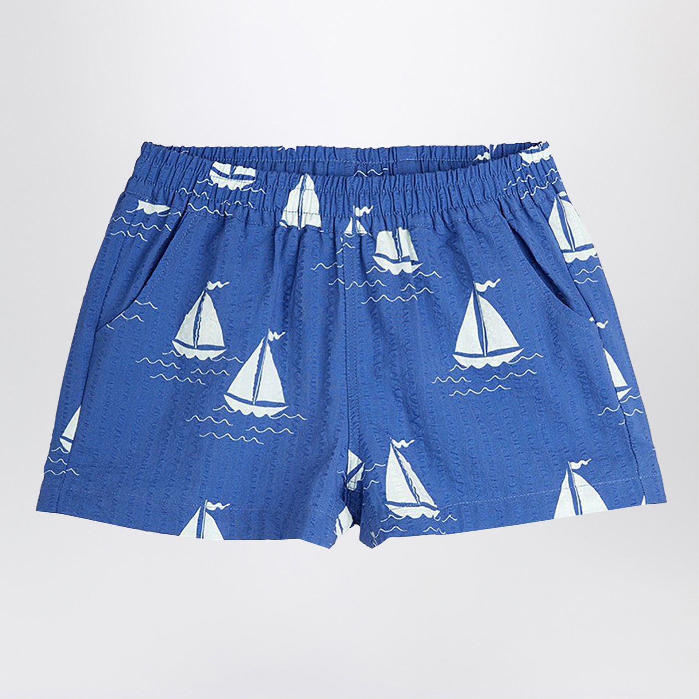 Mini Rodini Blue shorts with sailboats | TheDoubleF