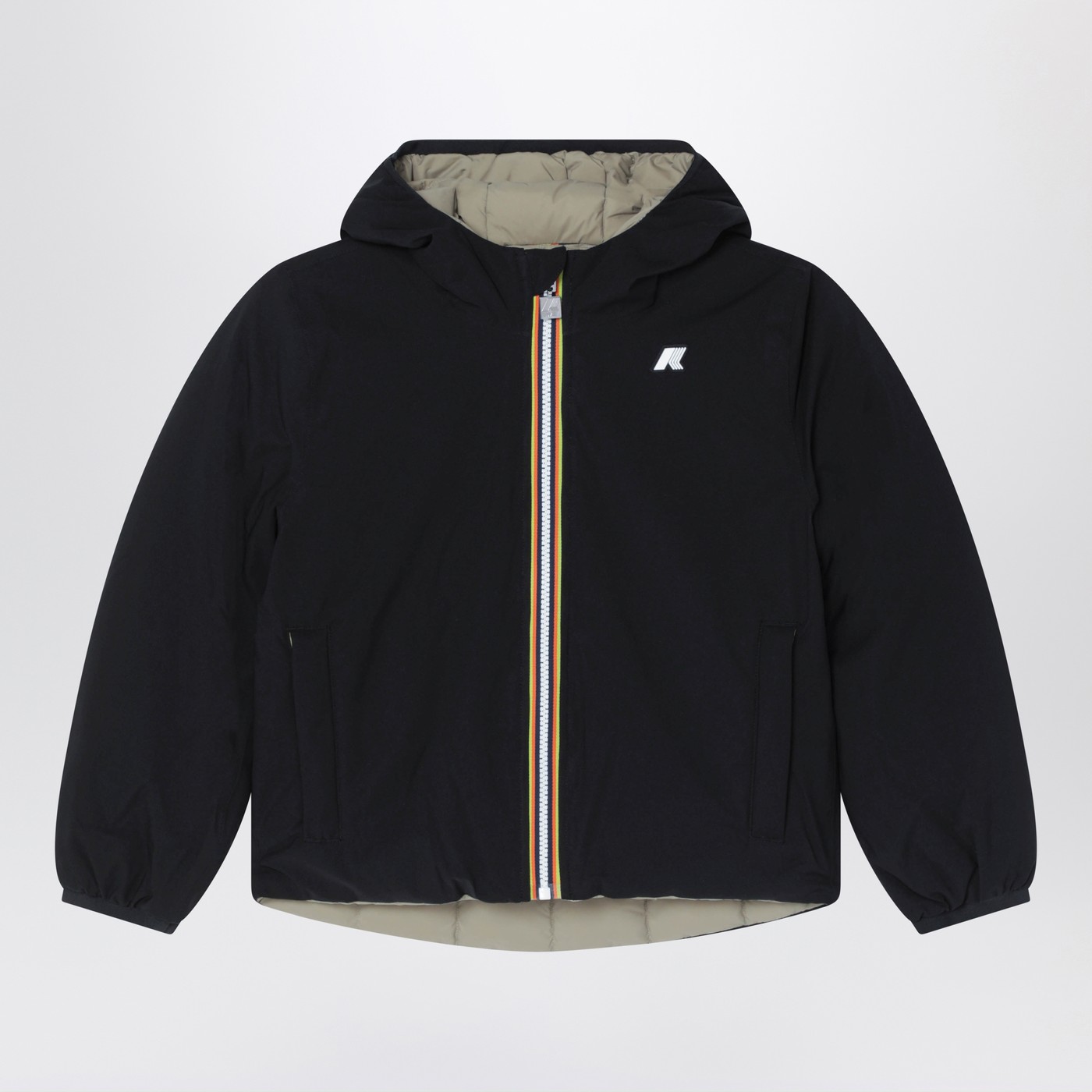 K-Way Reversible Jack jacket in black/green | TheDoubleF