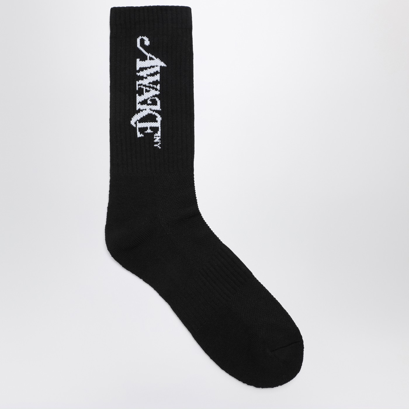 AWAKE NY Black cotton socks with logo | TheDoubleF