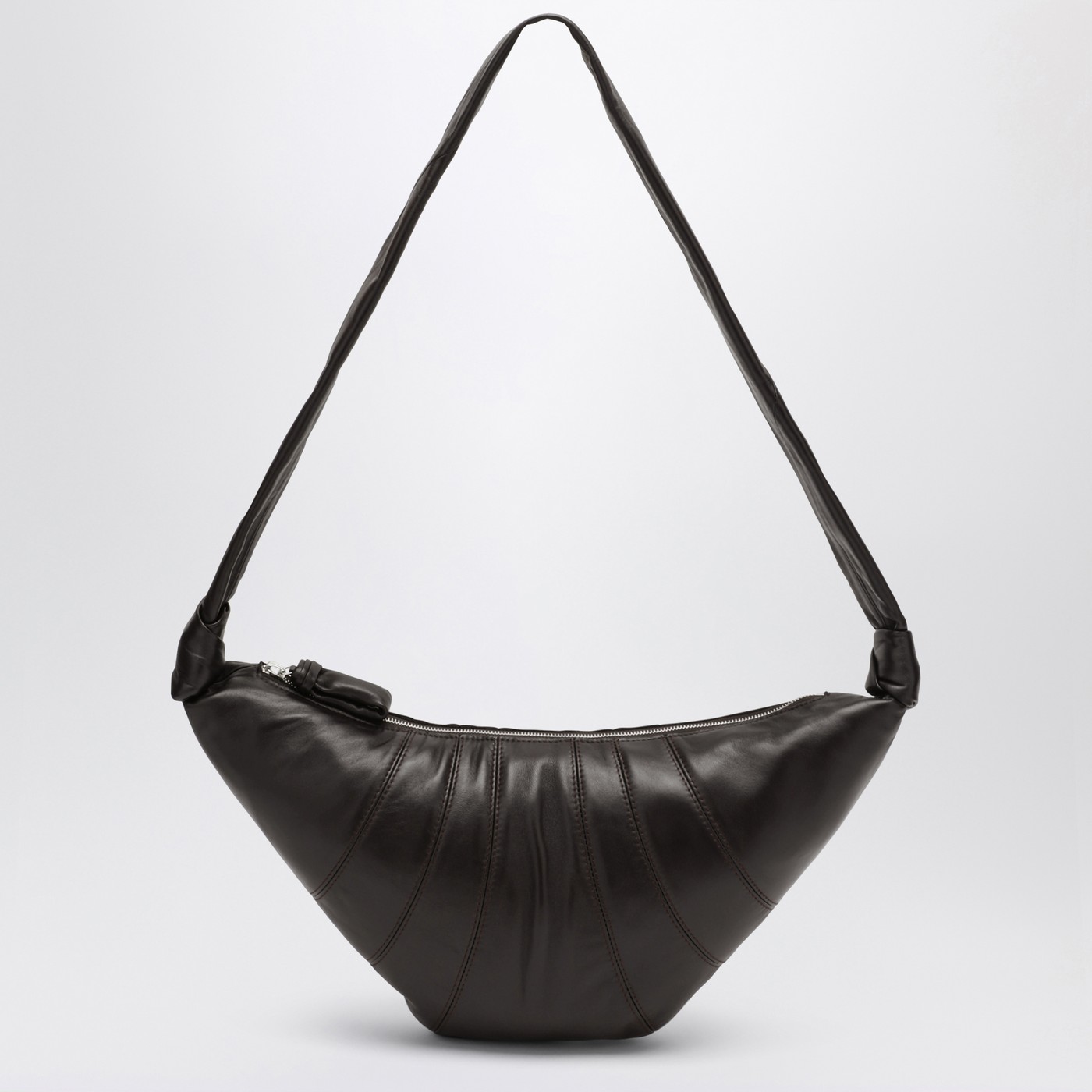 LEMAIRE Medium dark chocolate Croissant bag | TheDoubleF