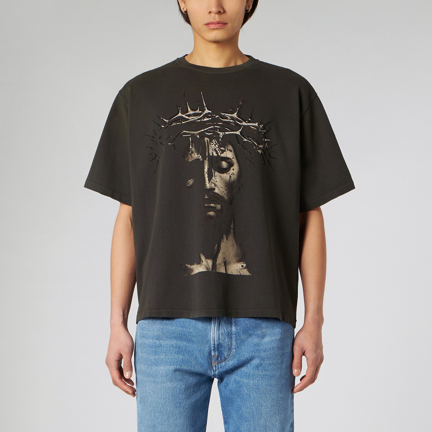 1989 STUDIO T-Shirt SS Jesus dark brown | TheDoubleF
