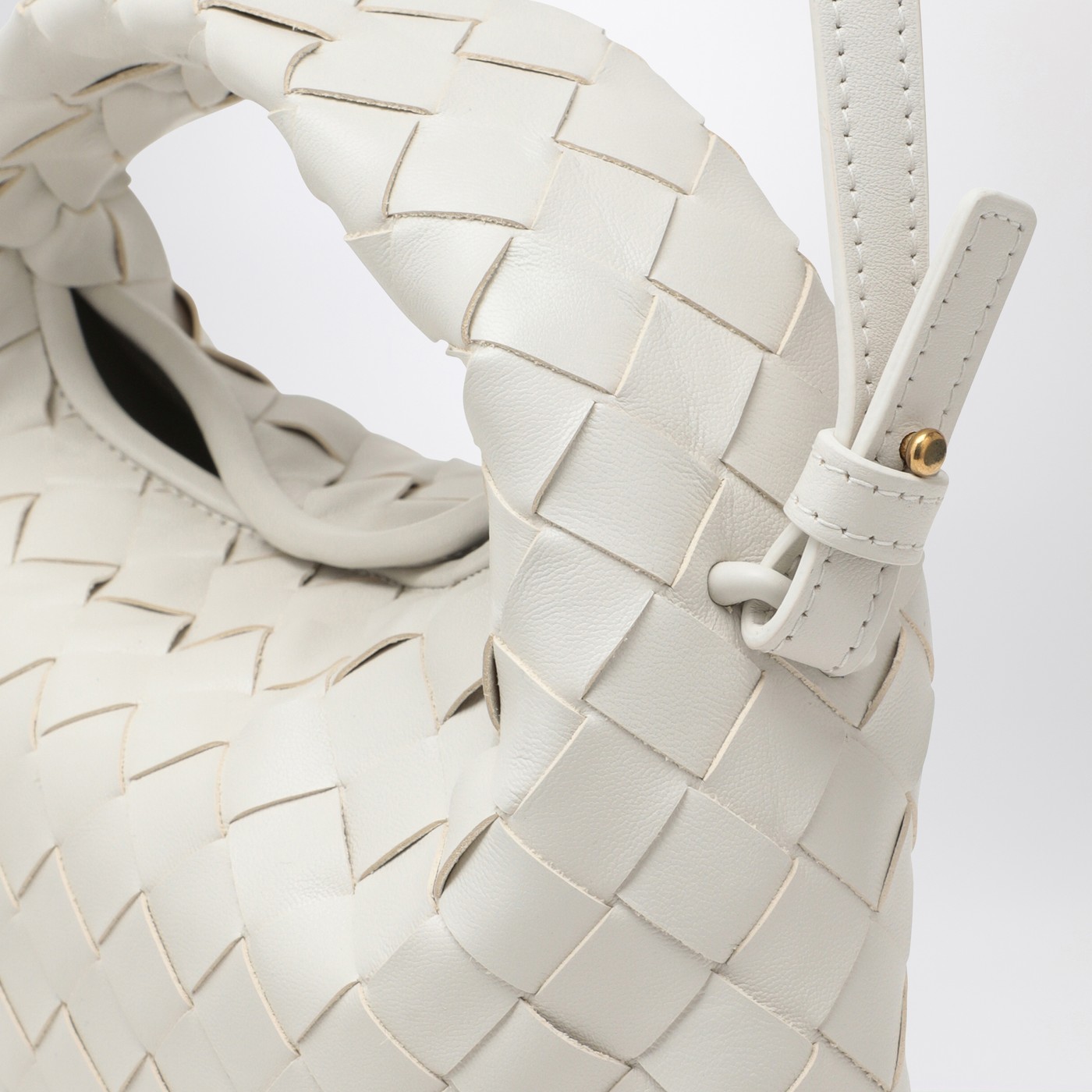 Bottega Veneta White Mini Hop crossbody bag | TheDoubleF