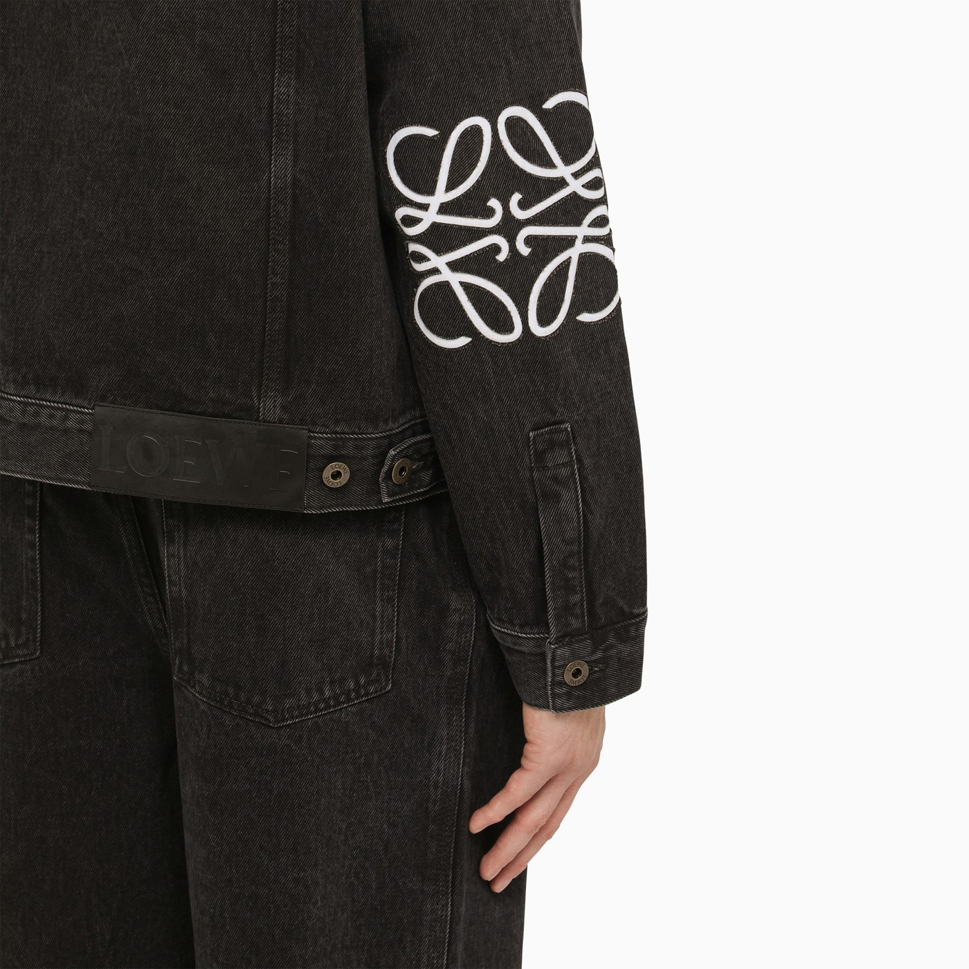 Loewe Anagram black denim jacket | TheDoubleF