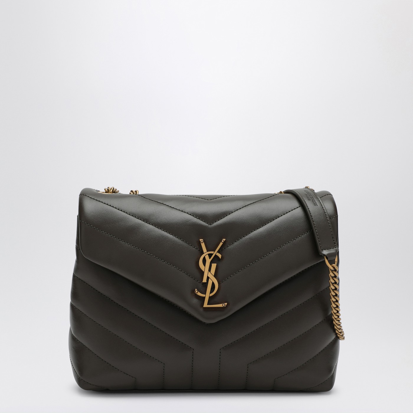 Saint Laurent Moss green small YSL Loulou bag | TheDoubleF