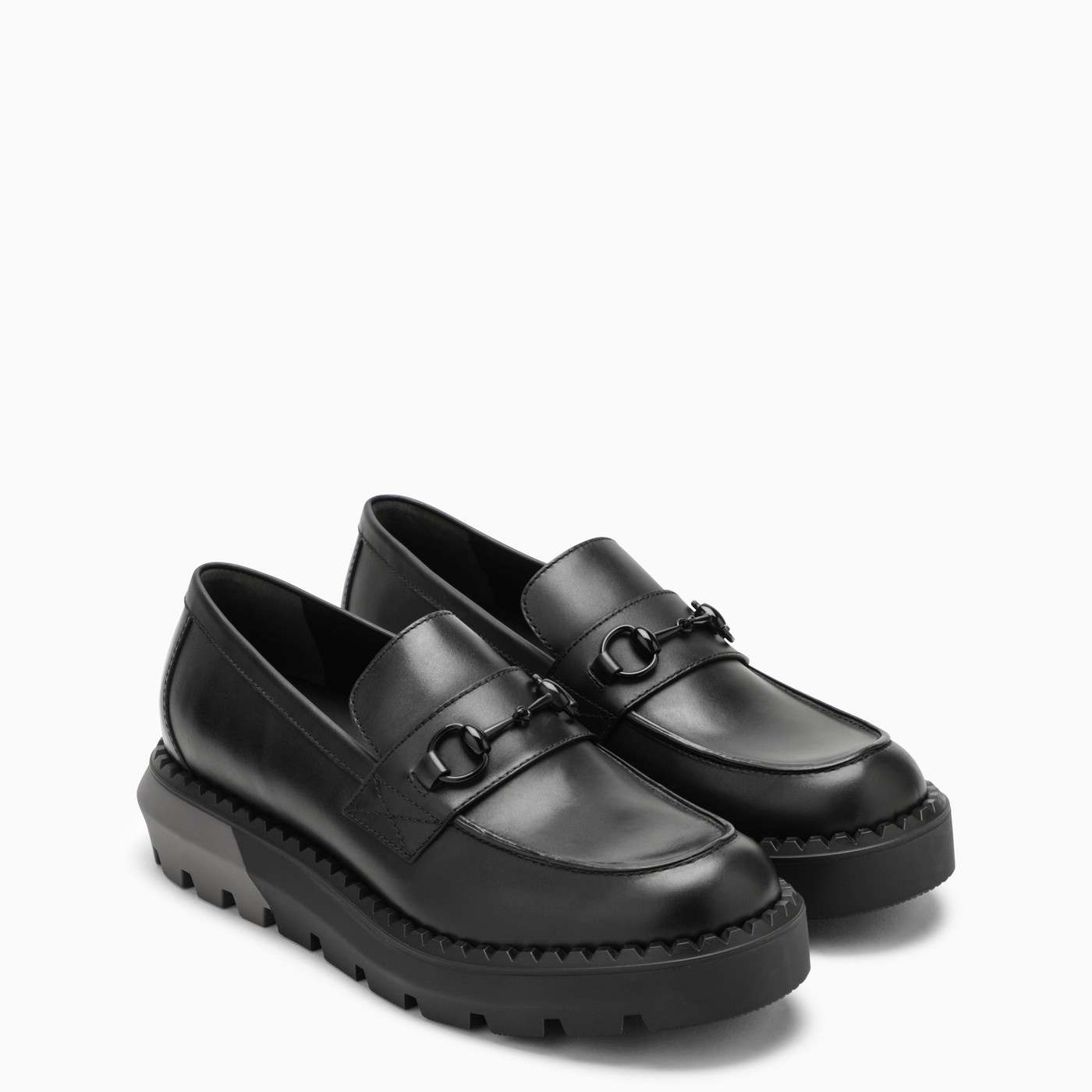 Gucci Mocassin Noir Avec Mors Thedoublef