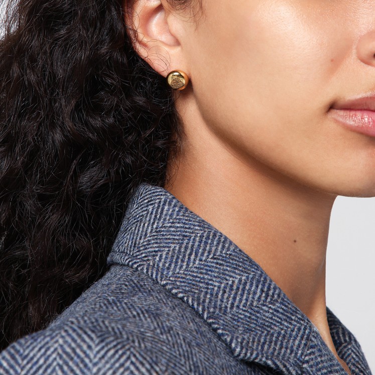 Alaïa Le Coeur Bombé silver earrings | TheDoubleF