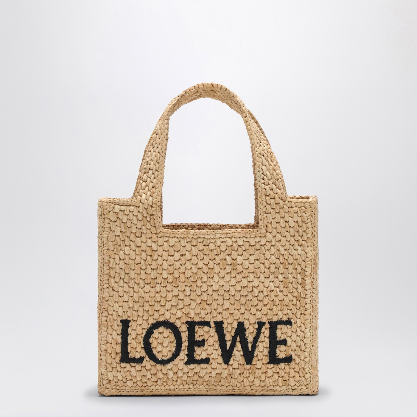 Loewe LOEWE Font Tote mini raffia bag | TheDoubleF