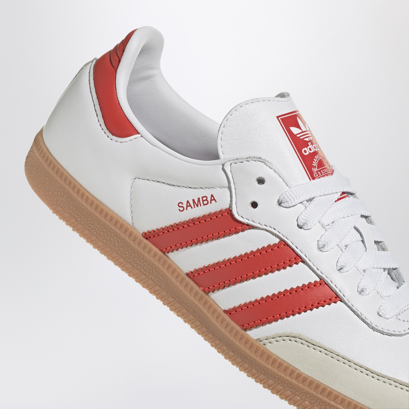 adidas Originals Low Samba OG white/red trainer | TheDoubleF