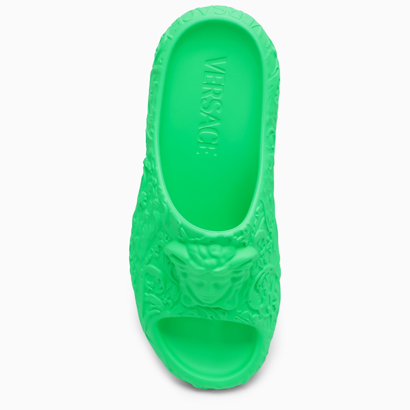 Versace Medusa Dimension lime slide | TheDoubleF