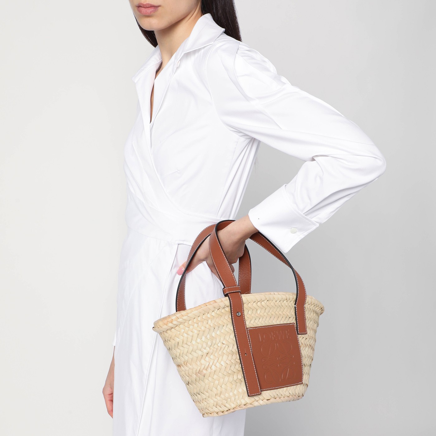 Loewe Natural straw and leather bag | TheDoubleF