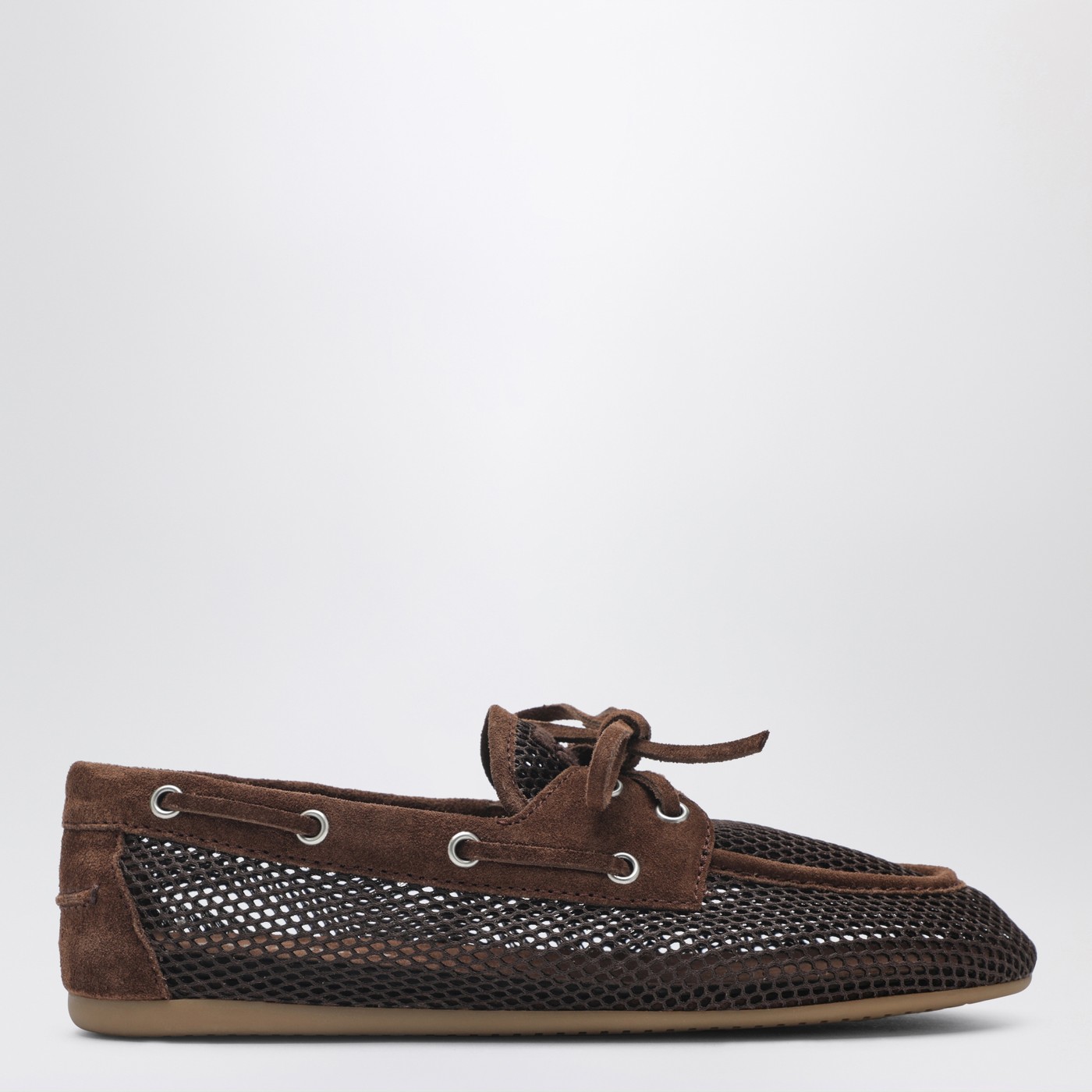 Miu Miu Perforated cocoa-colored loafers | TheDoubleF
