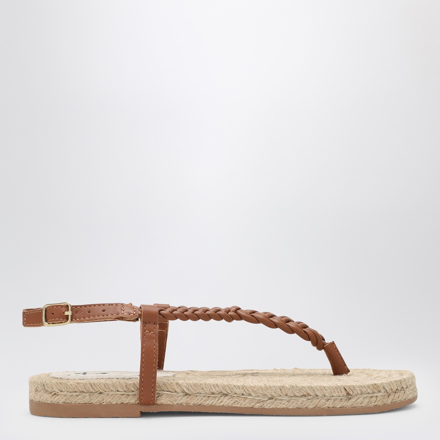 Manebí Brown braided leather Canyon sandal | TheDoubleF