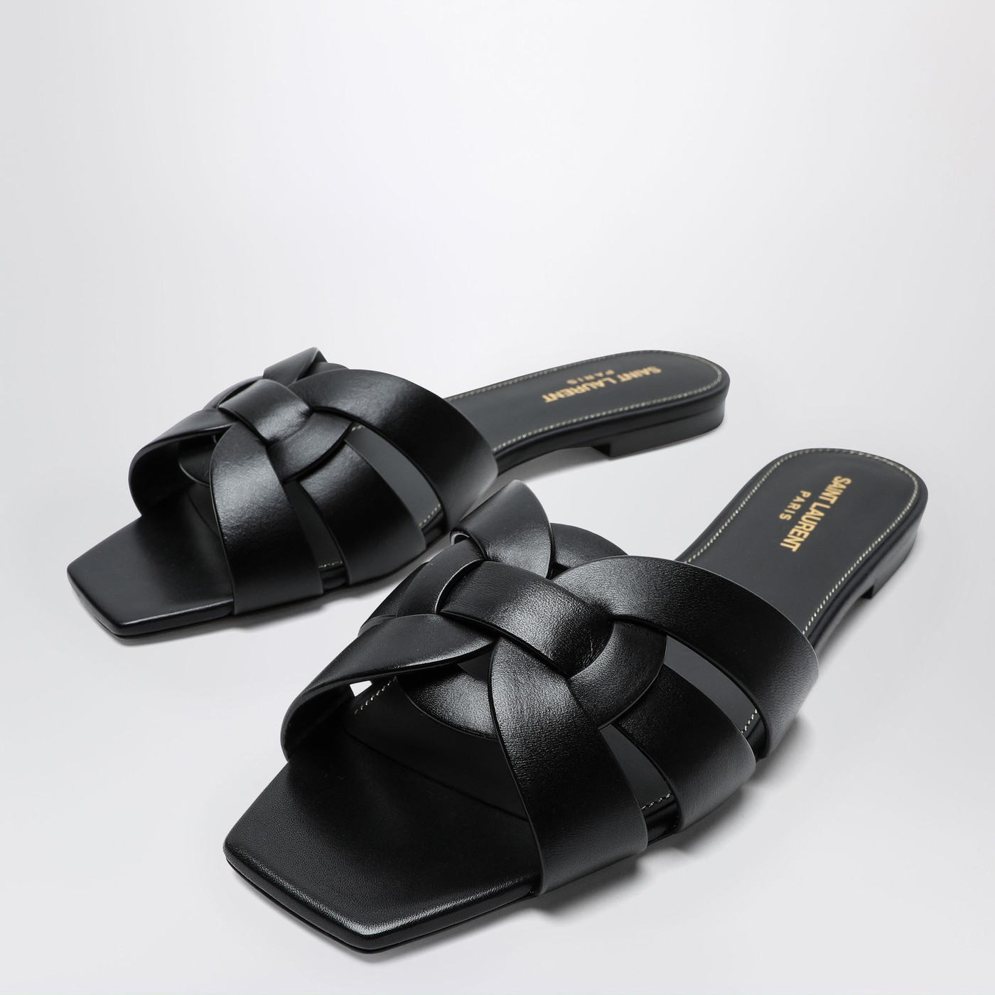 Saint Laurent Schwarze Sandale Nu Pieds Tribute 05 | TheDoubleF