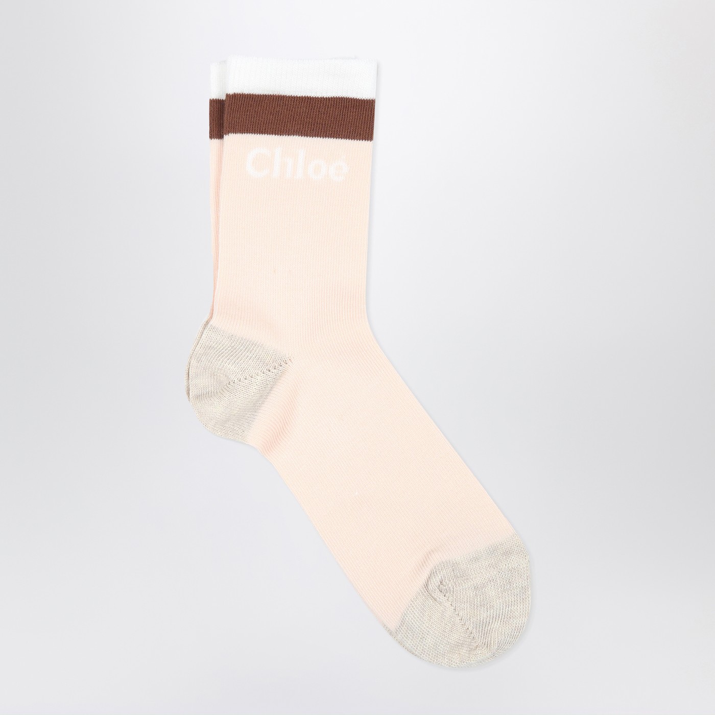 Chloé Light pink socks with logo | TheDoubleF