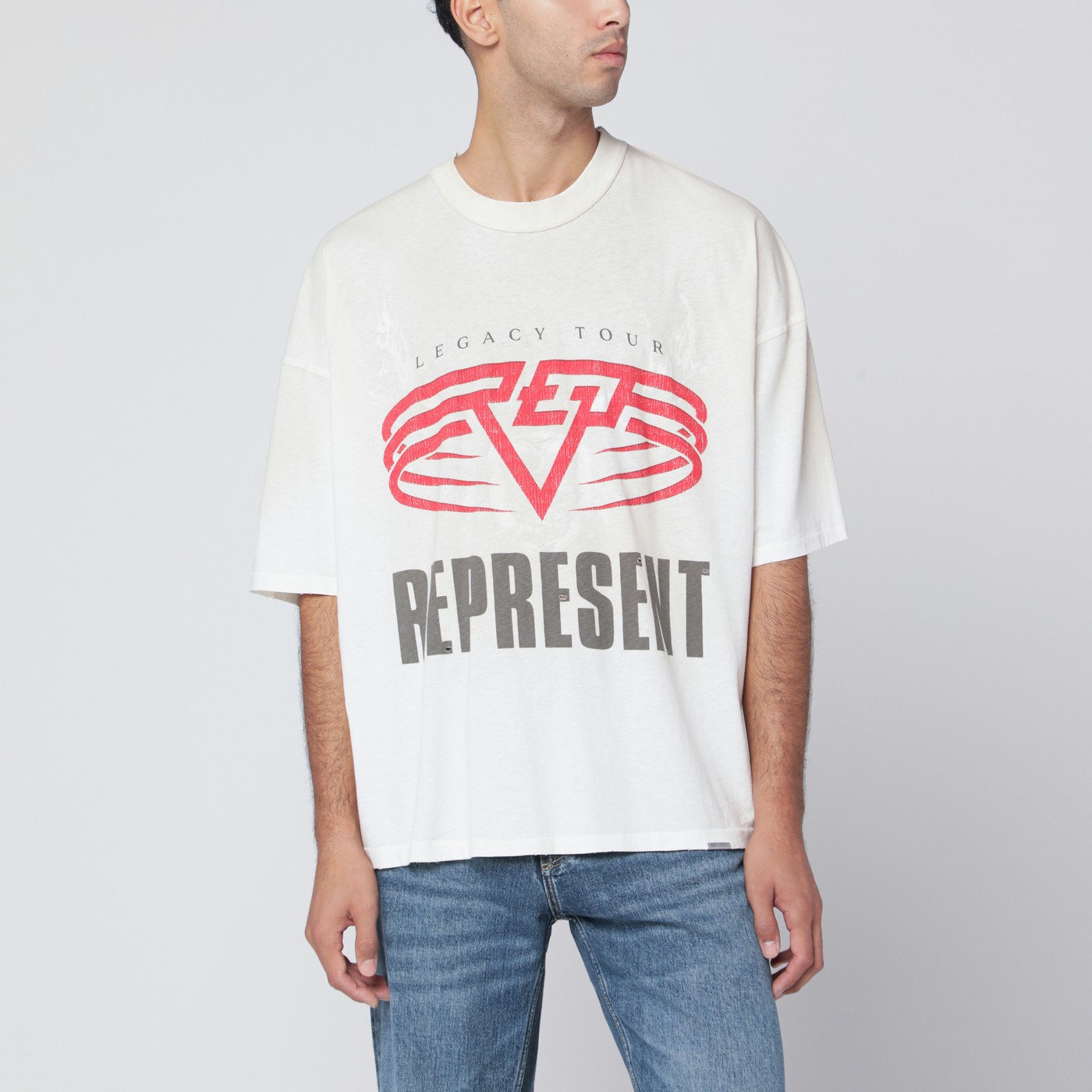 Represent Reversible Living Legacy Tour T-shirt in écru | TheDoubleF