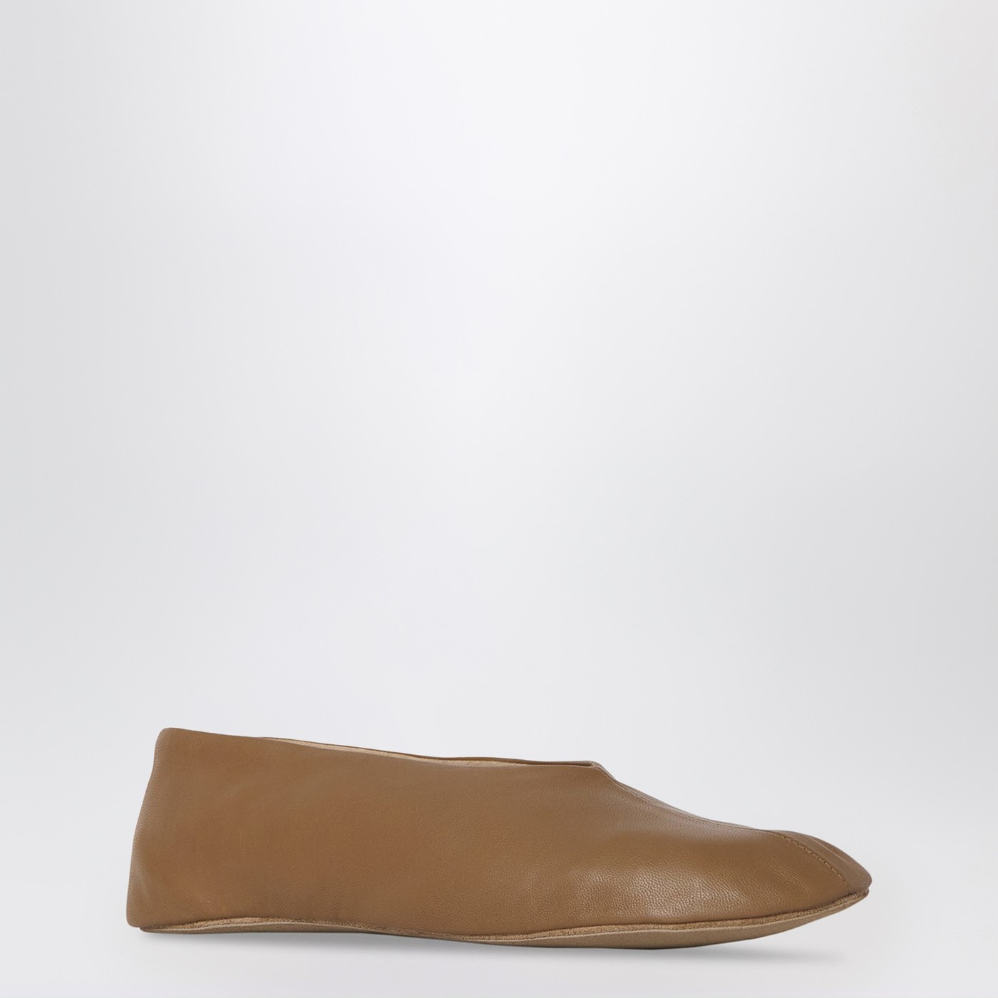 The Row Brown Stella leather mule | TheDoubleF