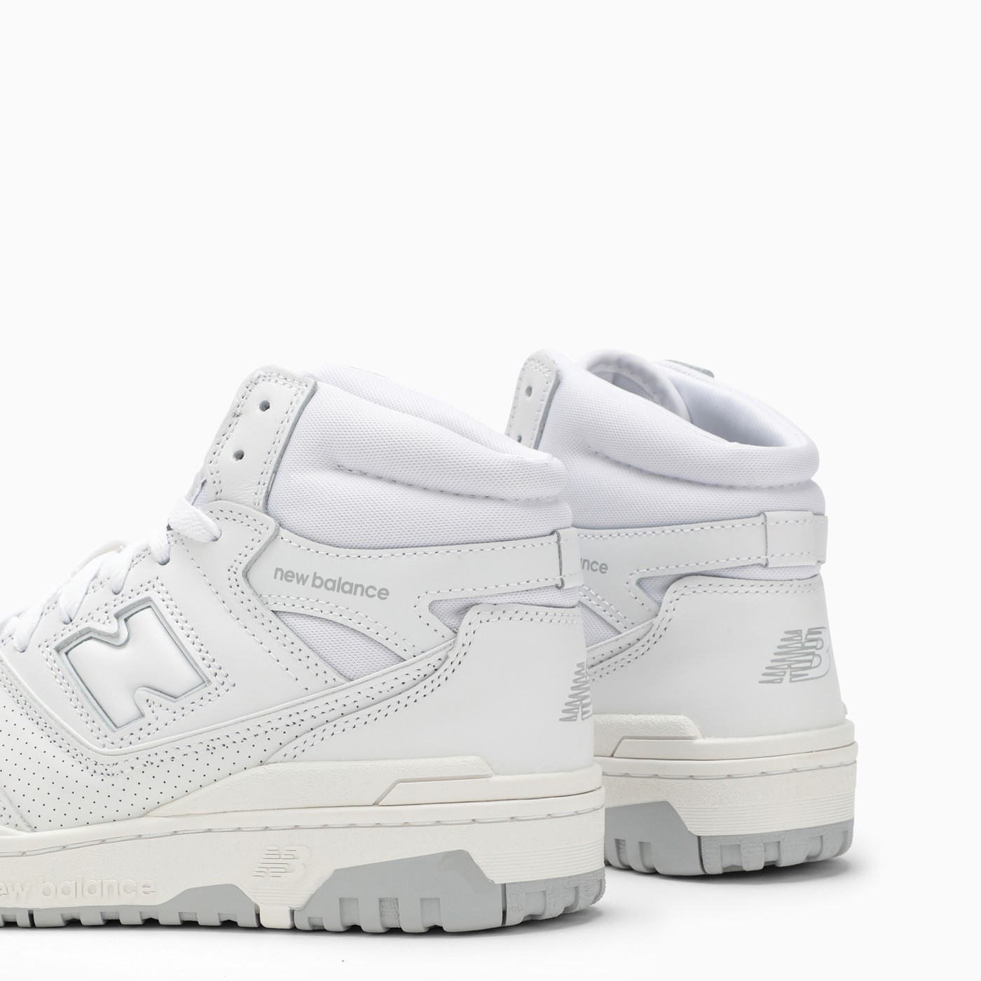 New Balance 650 High white leather trainer | TheDoubleF