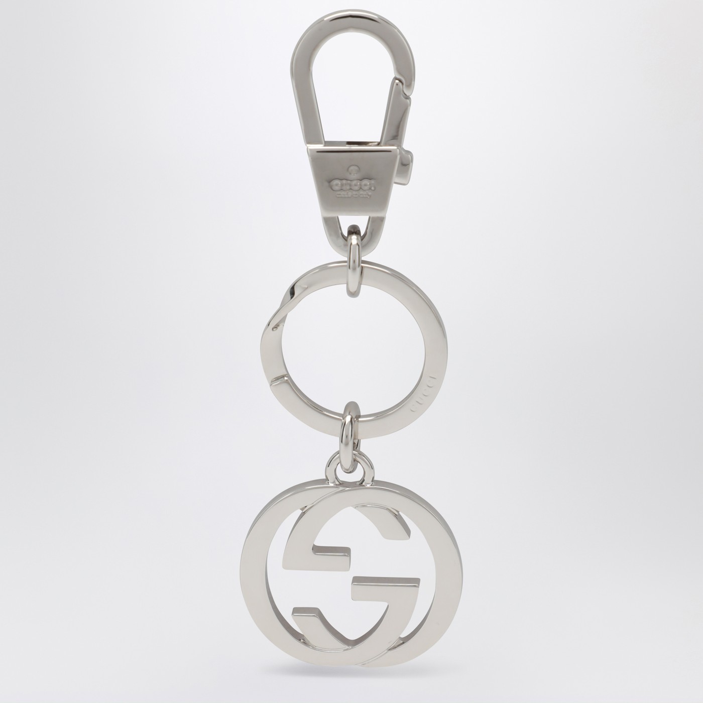 GUCCI GG Keychain in silver metal | TheDoubleF
