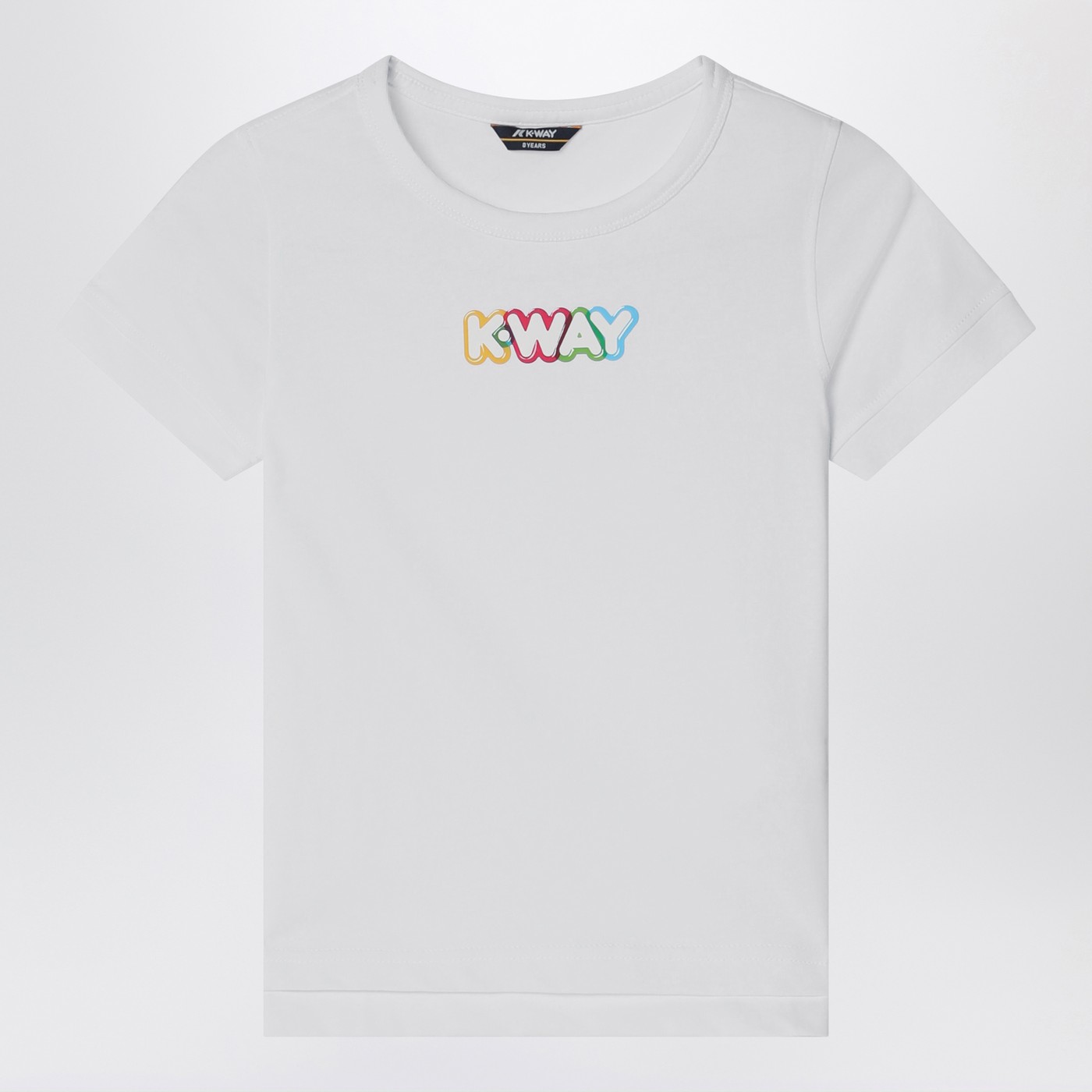K-Way T-shirt Emel bianca con logo | TheDoubleF
