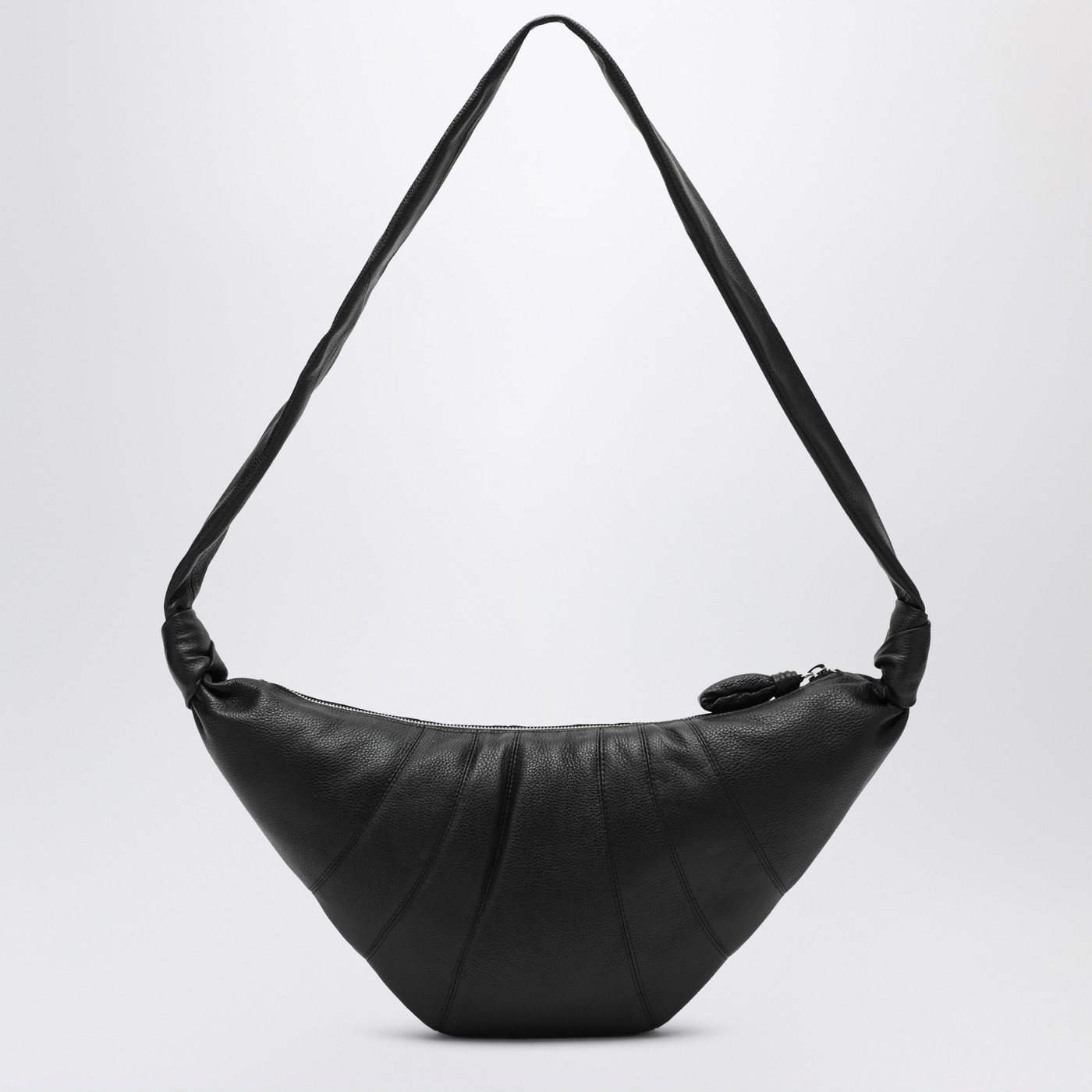 LEMAIRE Sac Croissant moyen en cuir noir | TheDoubleF