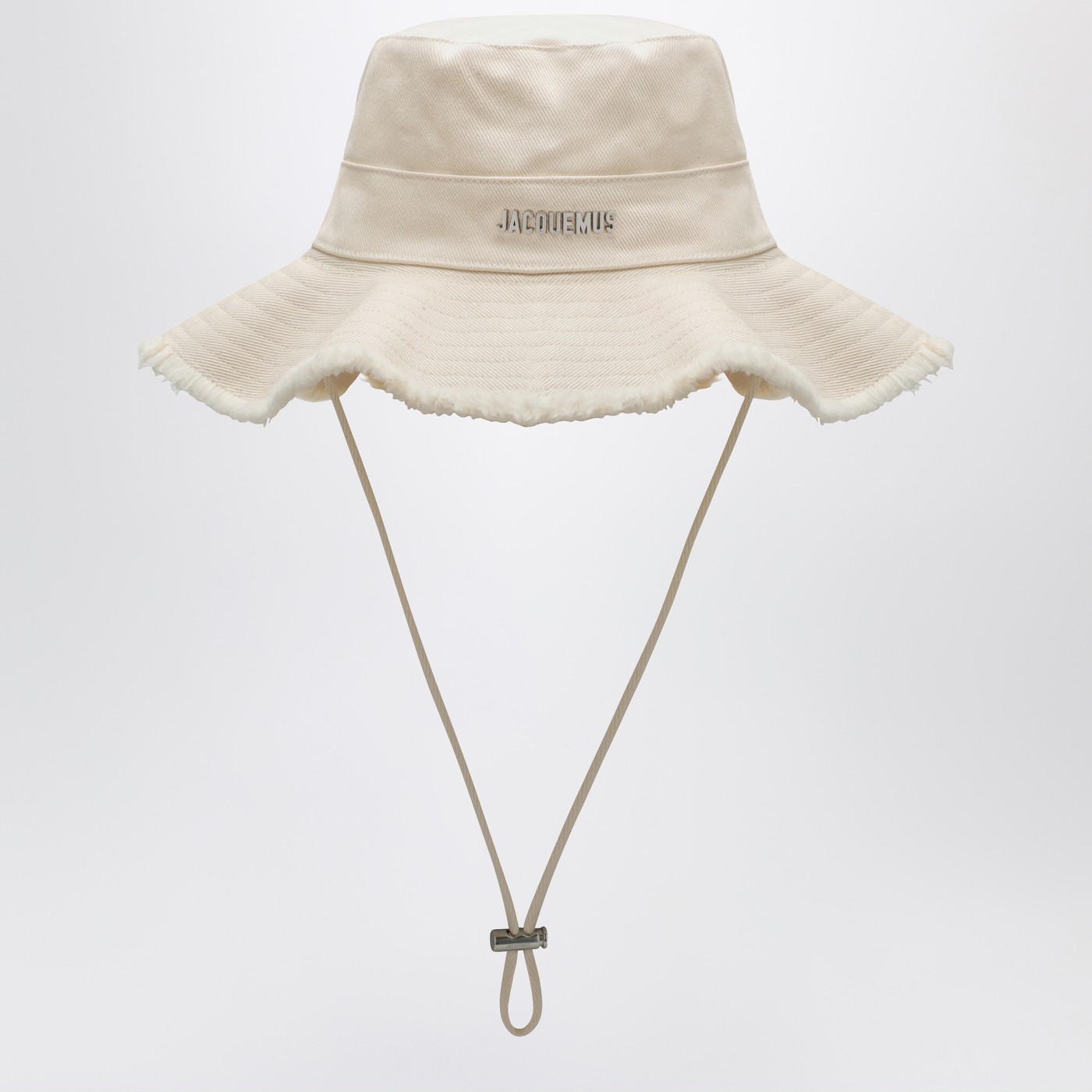 JACQUEMUS Le Bob Artichaut white cotton hat | TheDoubleF