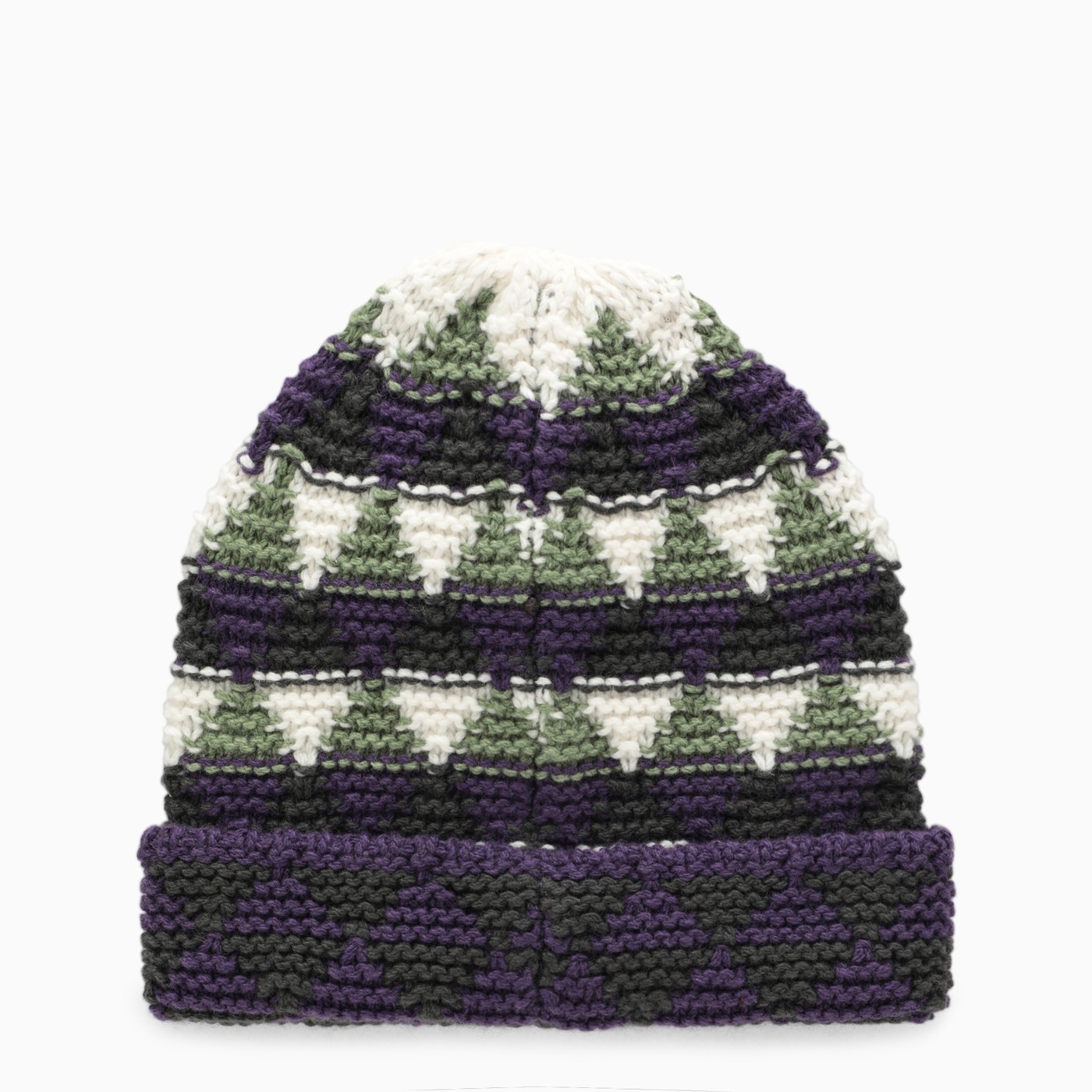 Prada Multicoloured wool and cashmere inlay hat | TheDoubleF