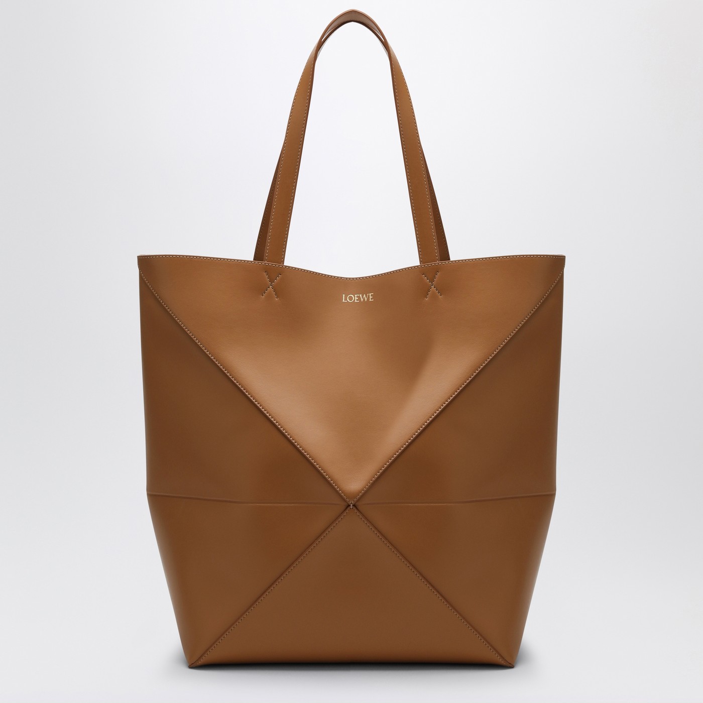 Loewe Puzzle Fold Tote desert large bag | TheDoubleF