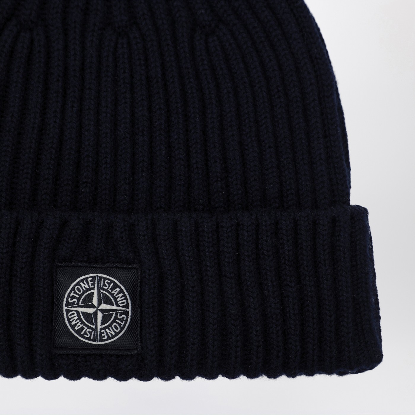 Stone Island Bonnet en laine bleu marine | TheDoubleF