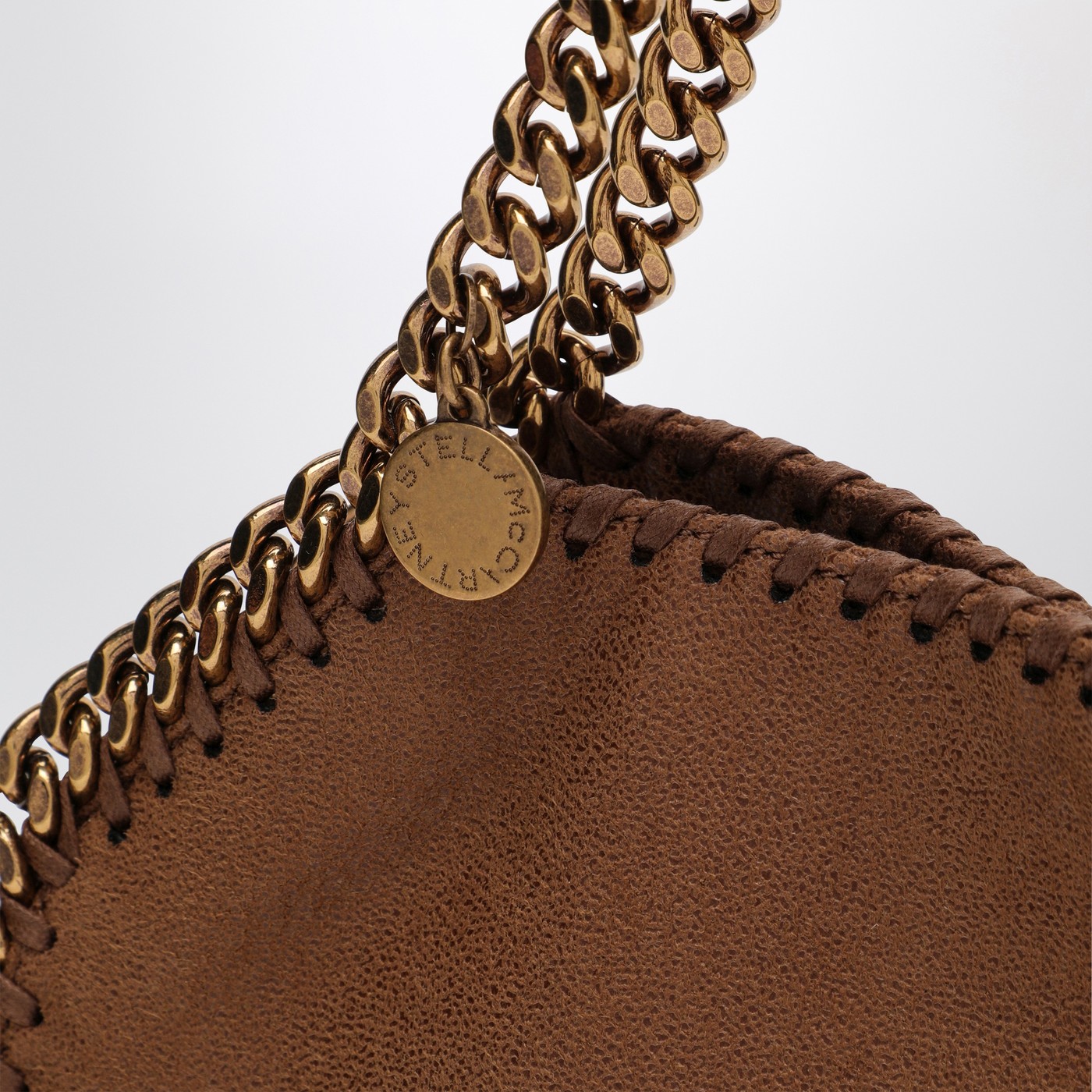 Stella McCartney Pecan coloured Falabella mini bag | TheDoubleF