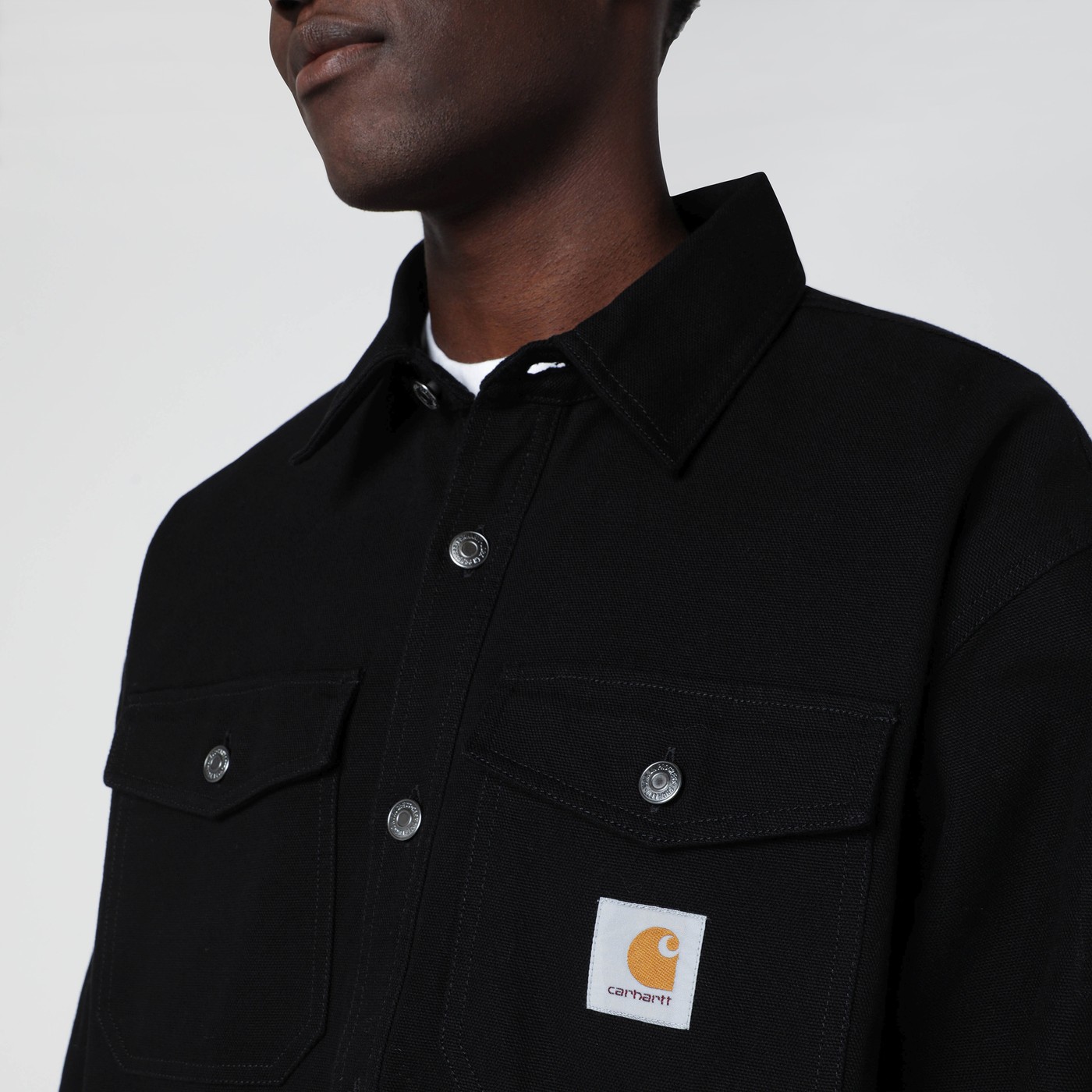 Carhartt WIP Selby schwarze Shirtjacke | TheDoubleF