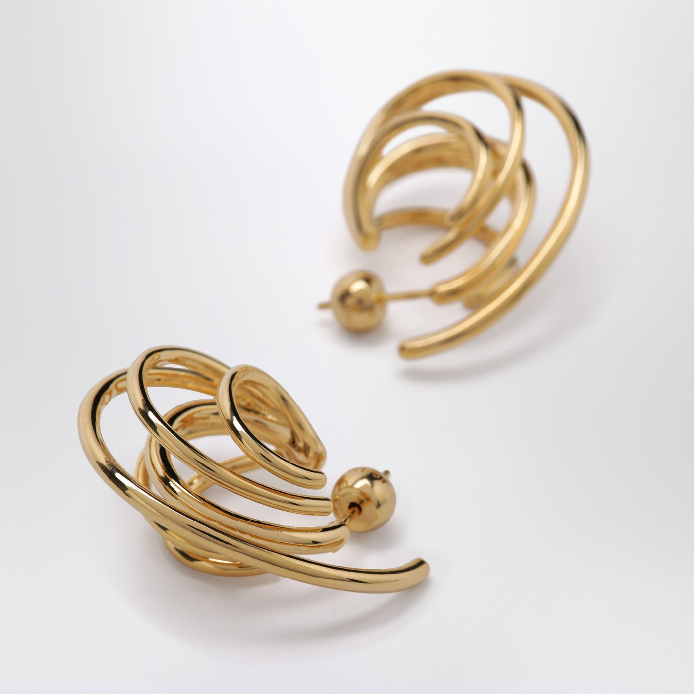 Panconesi Circular earrings in gold tone | TheDoubleF