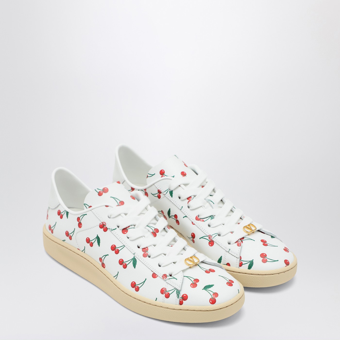 Valentino Garavani Royco sneaker white with Cherryfic pattern | TheDoubleF