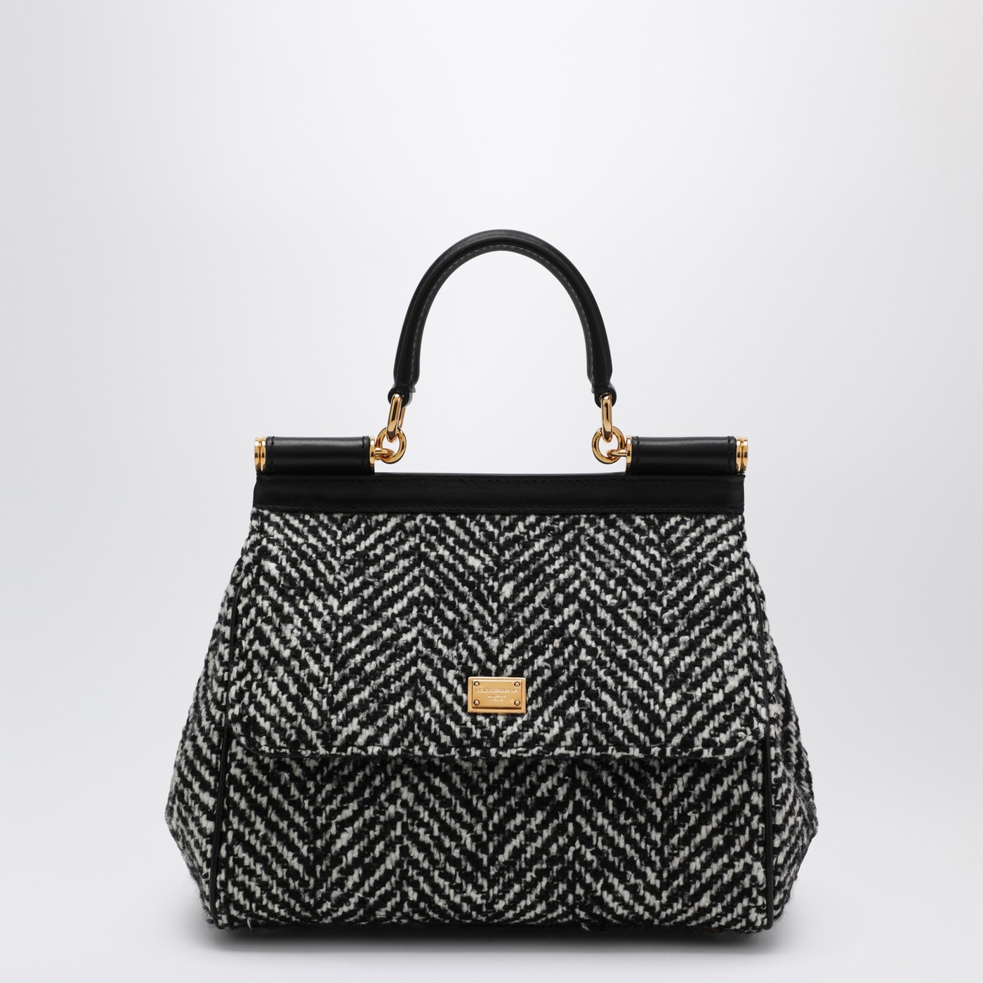 Dolce&Gabbana Chevron fabric handbag Sicily medium | TheDoubleF