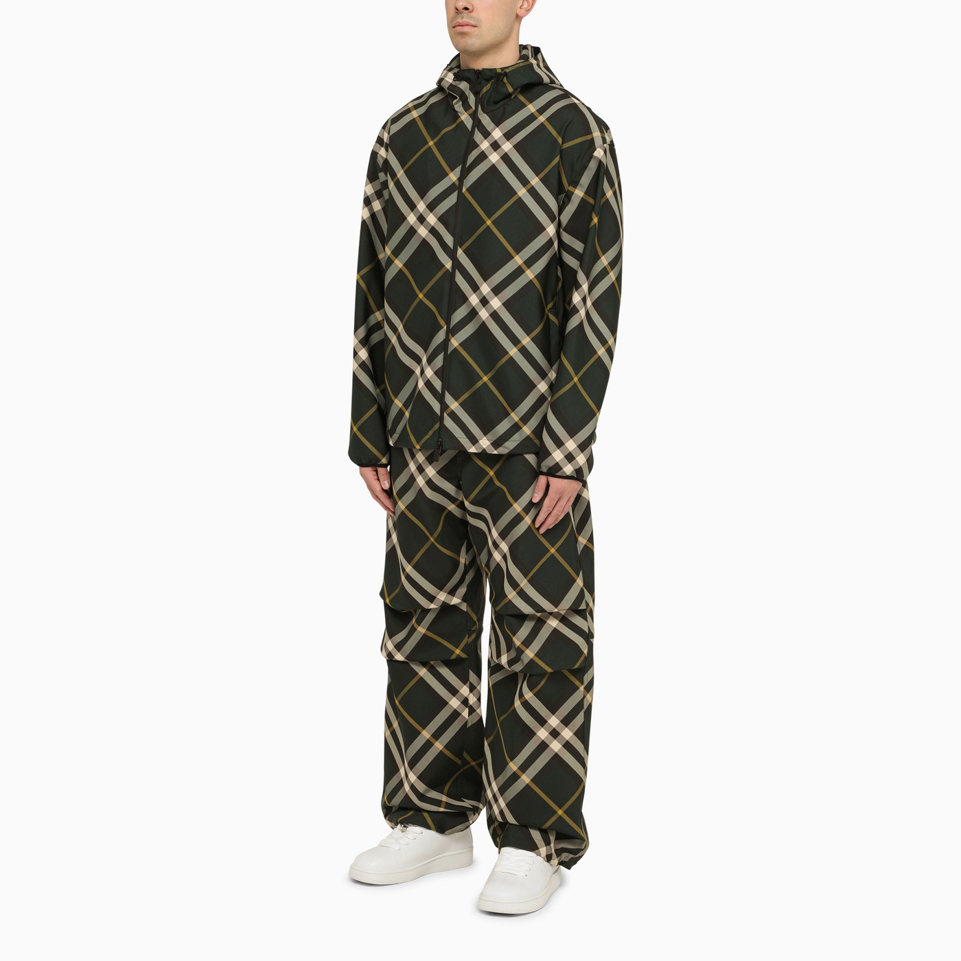 Burberry Green trousers with Check pattern | TheDoubleF