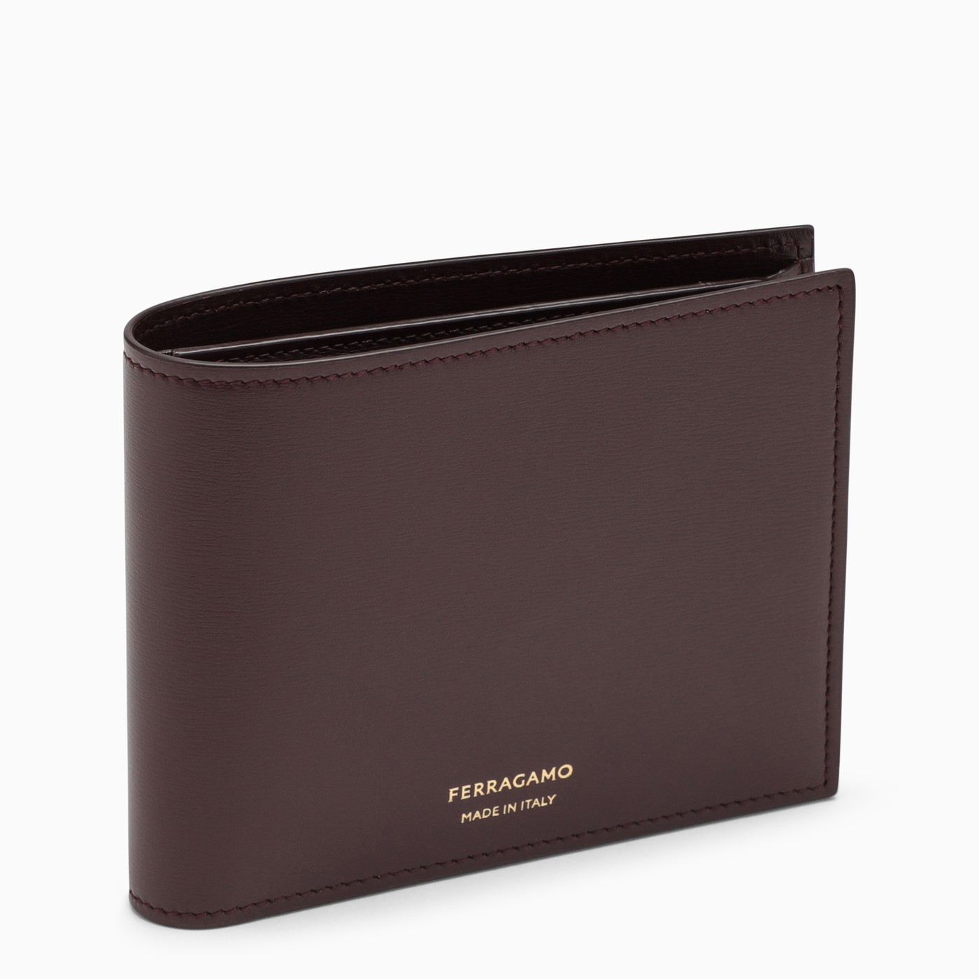 Ferragamo Dark Barolo bi-fold wallet with coin purse | TheDoubleF