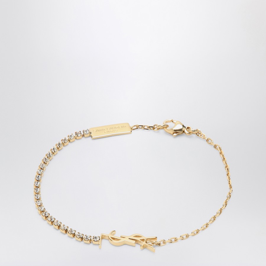 Ysl charm bracelet in gold brass store