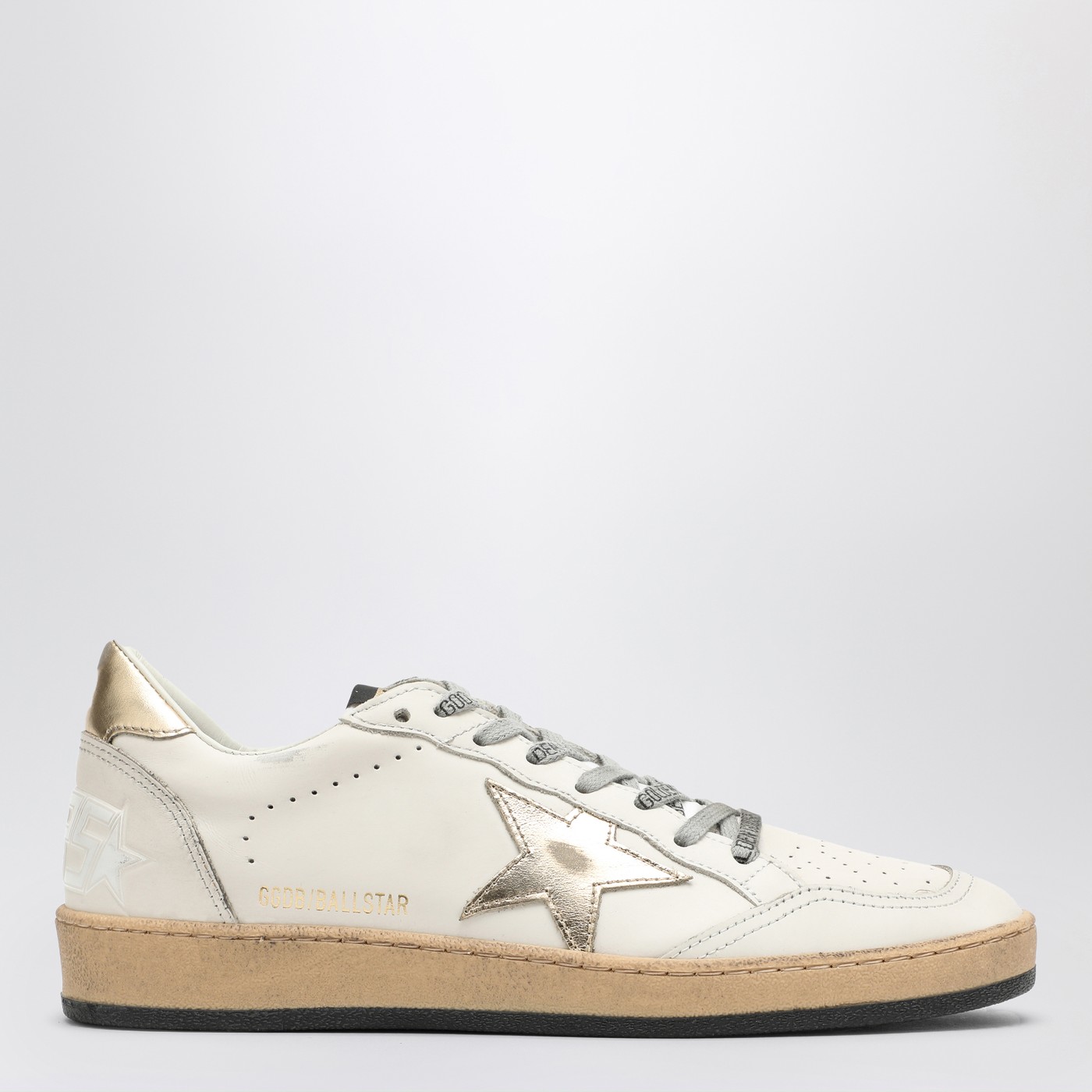Golden Goose Sneaker Ball Star white latte/gold | TheDoubleF