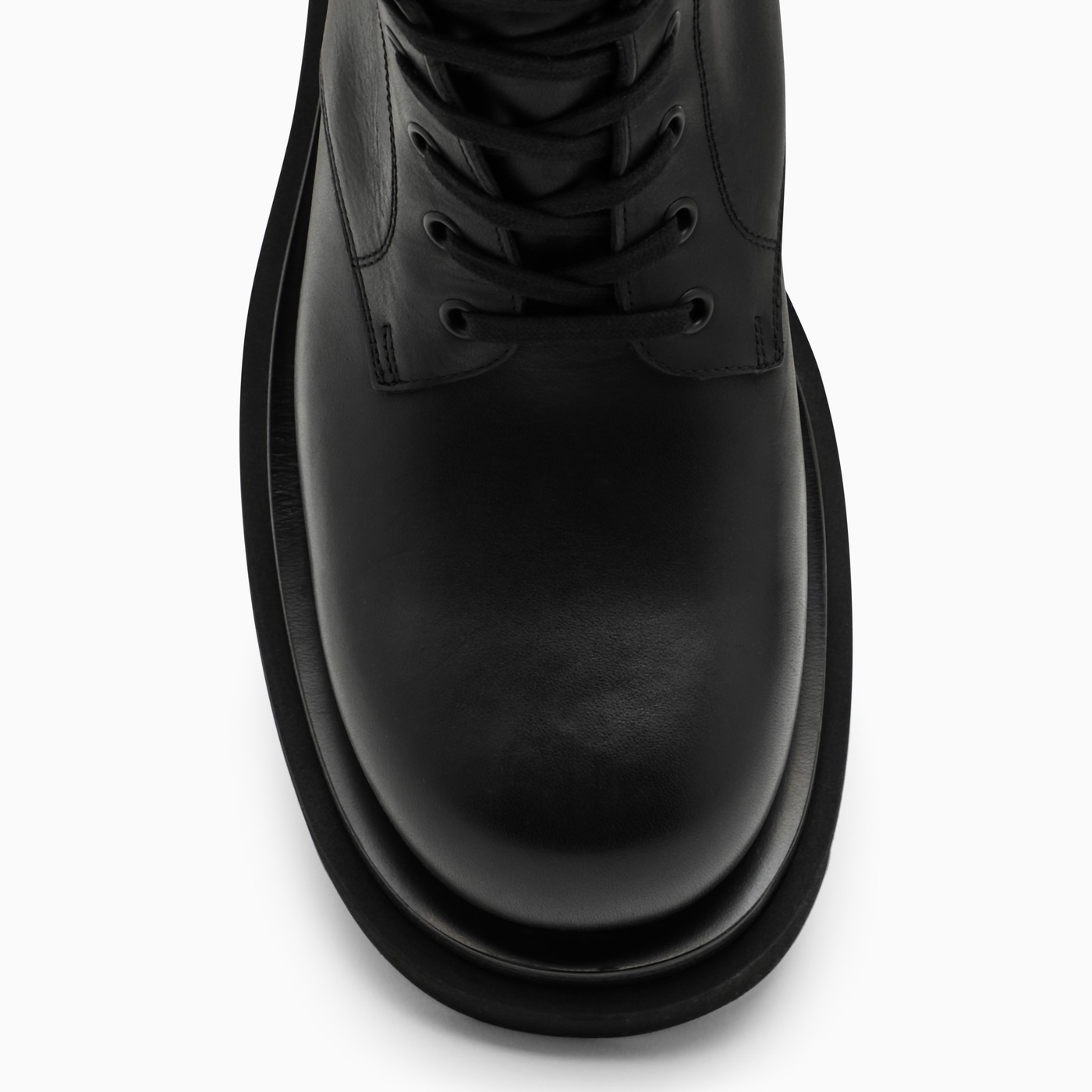 Bottega Veneta Lug black lace-up boots | TheDoubleF