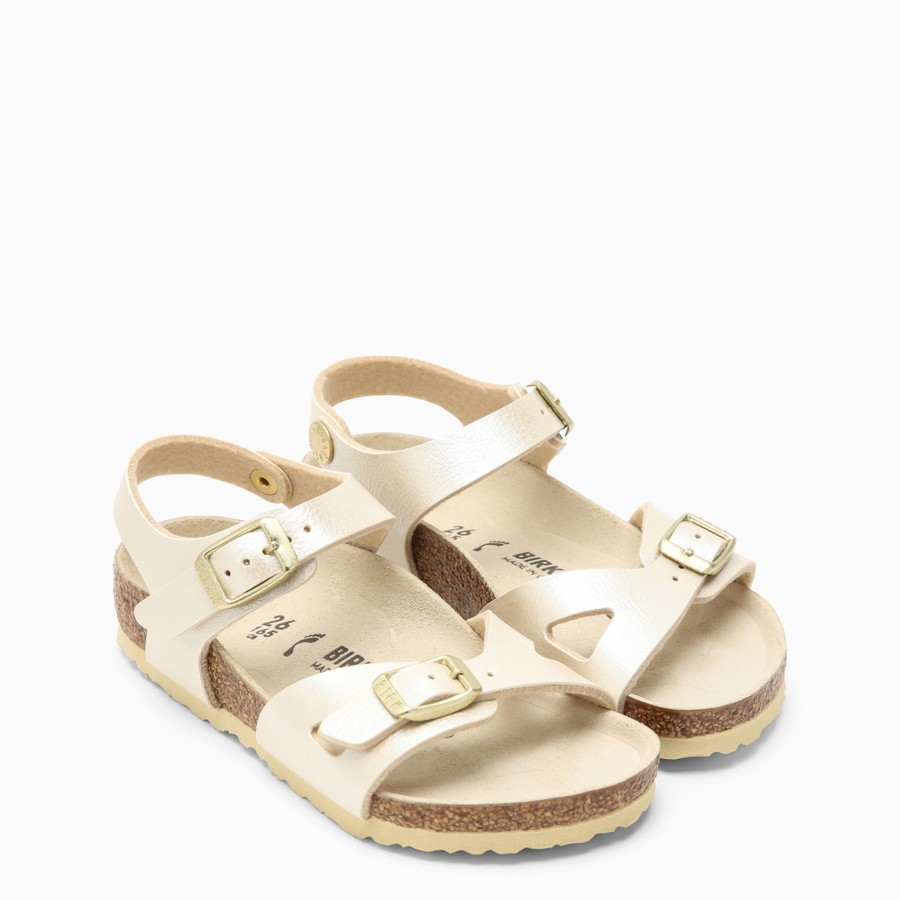 Birkenstock Rio pearl white sandal | TheDoubleF