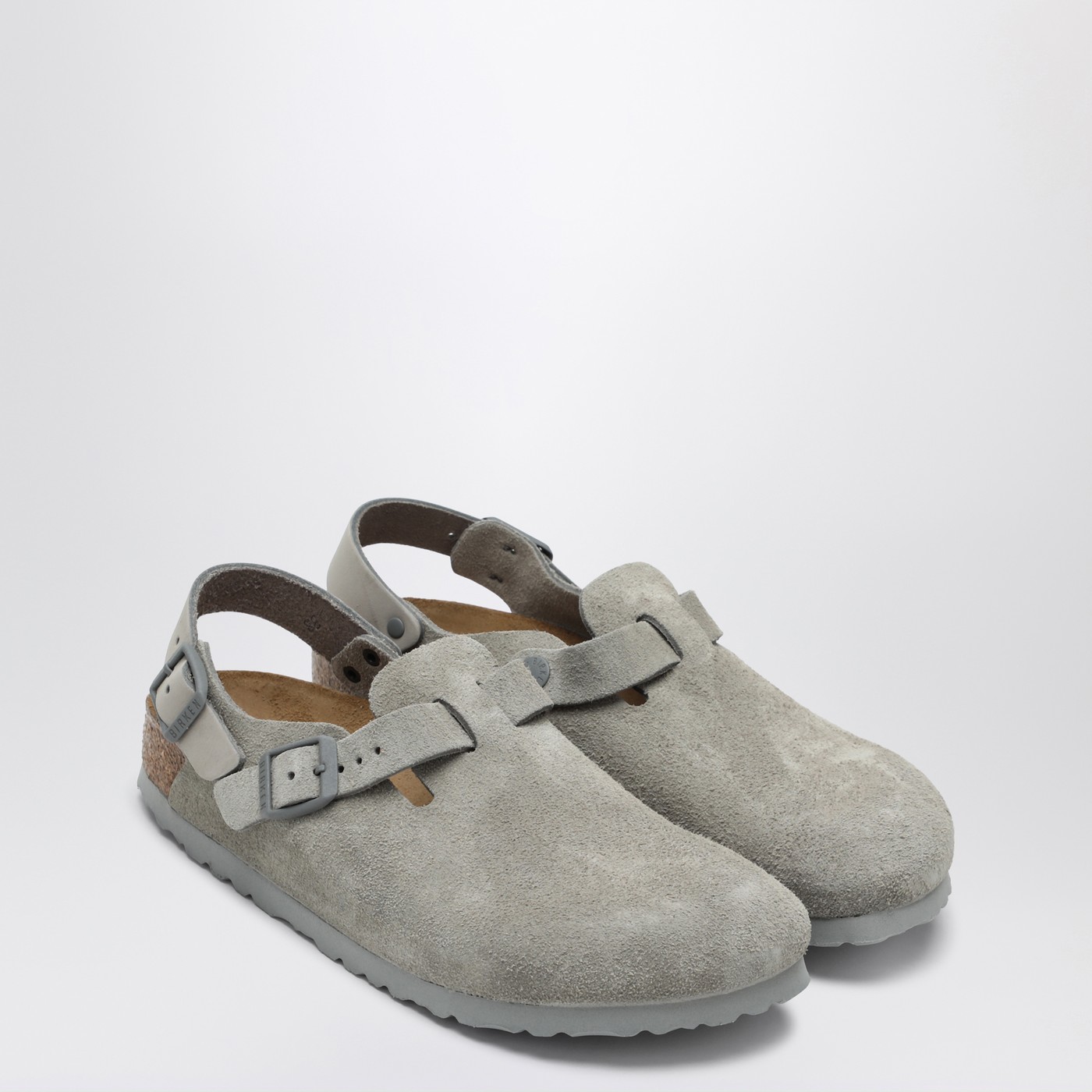 Birkenstock Stone grey suede Tokyo slipper | TheDoubleF
