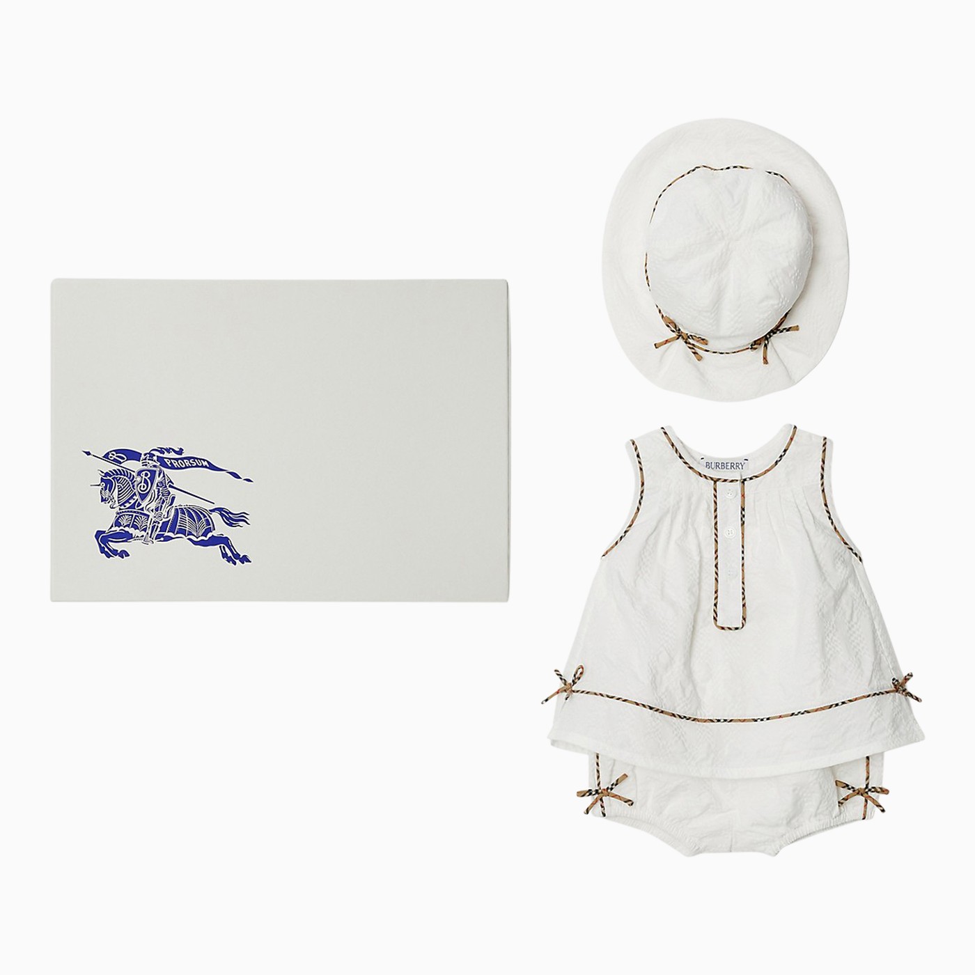 Burberry Three-piece white cotton set | TheDoubleF