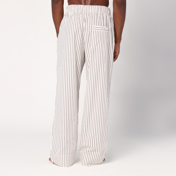 Tekla Blue striped pyjama shirt | TheDoubleF