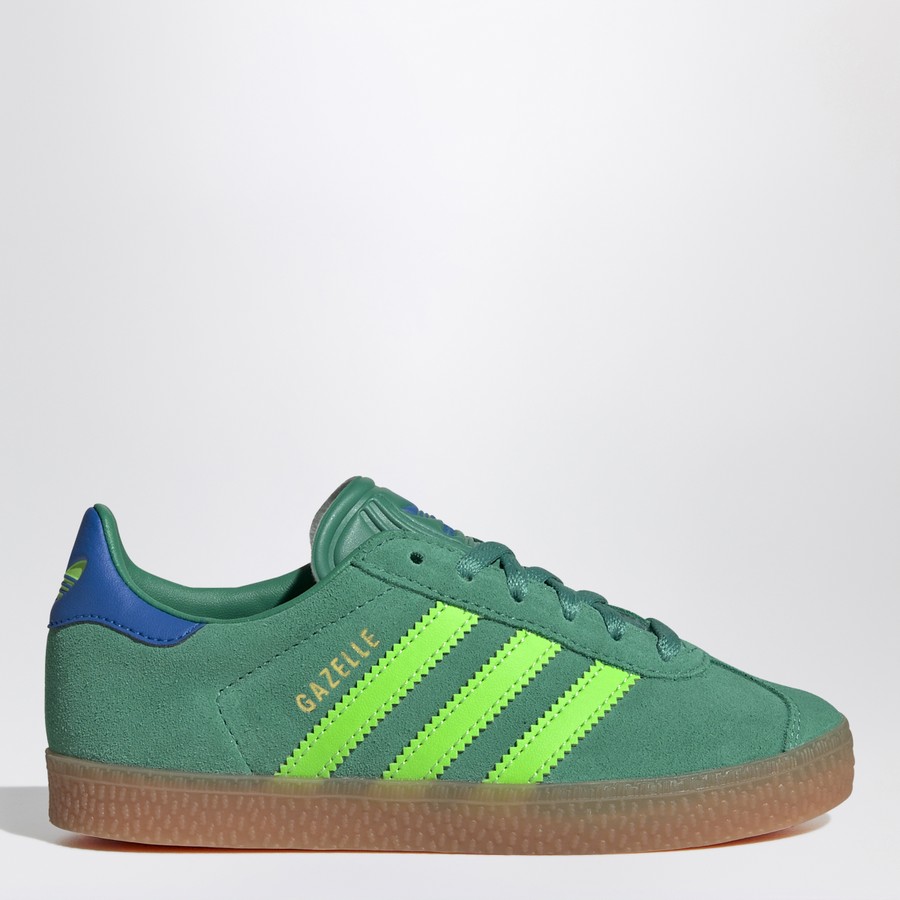 Adidas gazelle green suede store