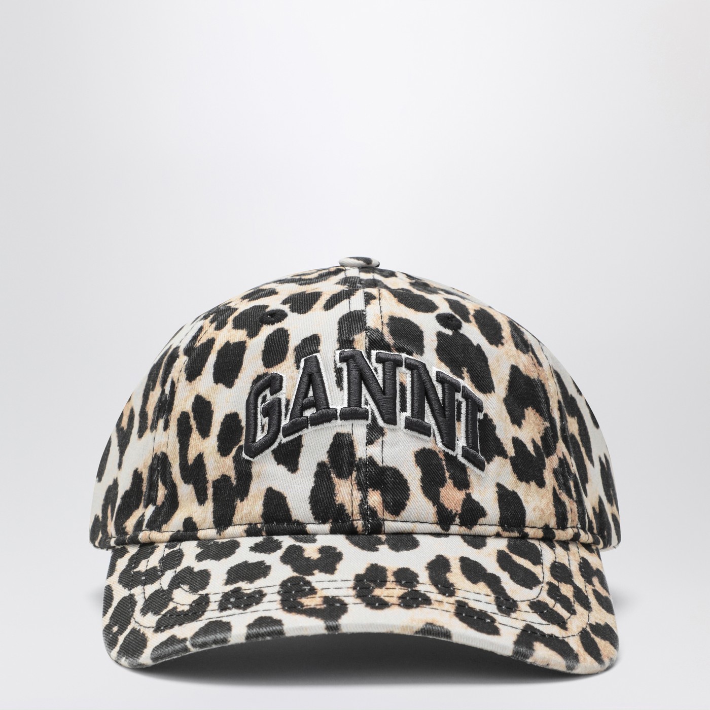 GANNI Leopard-print canvas baseball cap | TheDoubleF