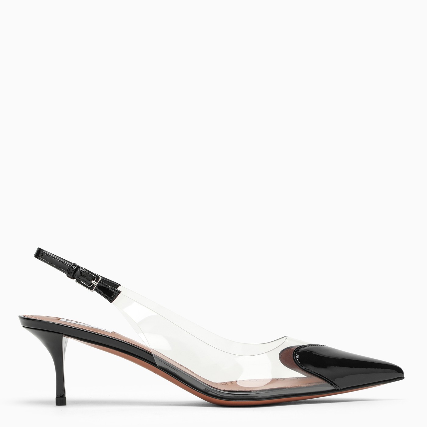 Alaïa Le Coeur black patent leather slingback | TheDoubleF