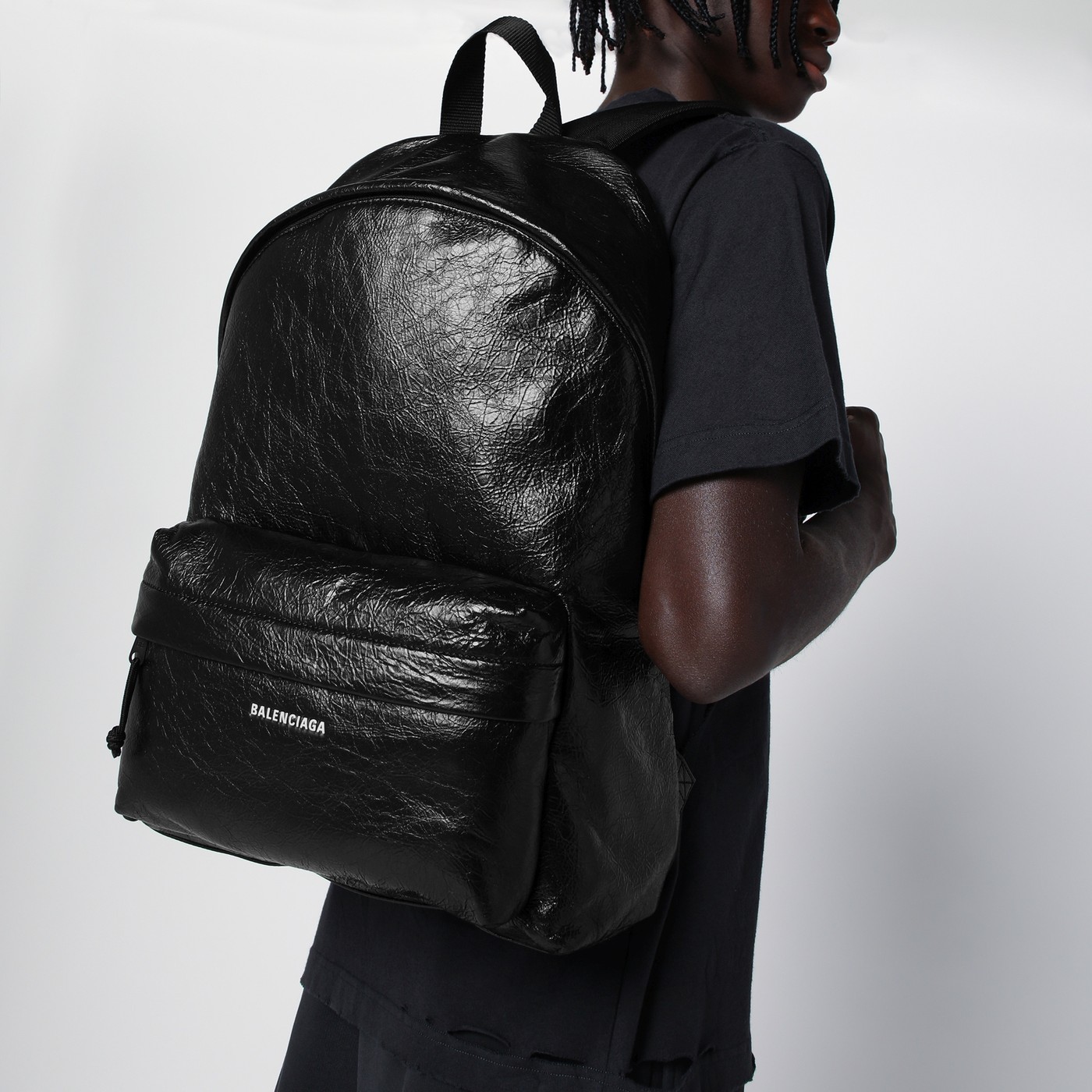 Balenciaga Black leather Explorer backpack | TheDoubleF