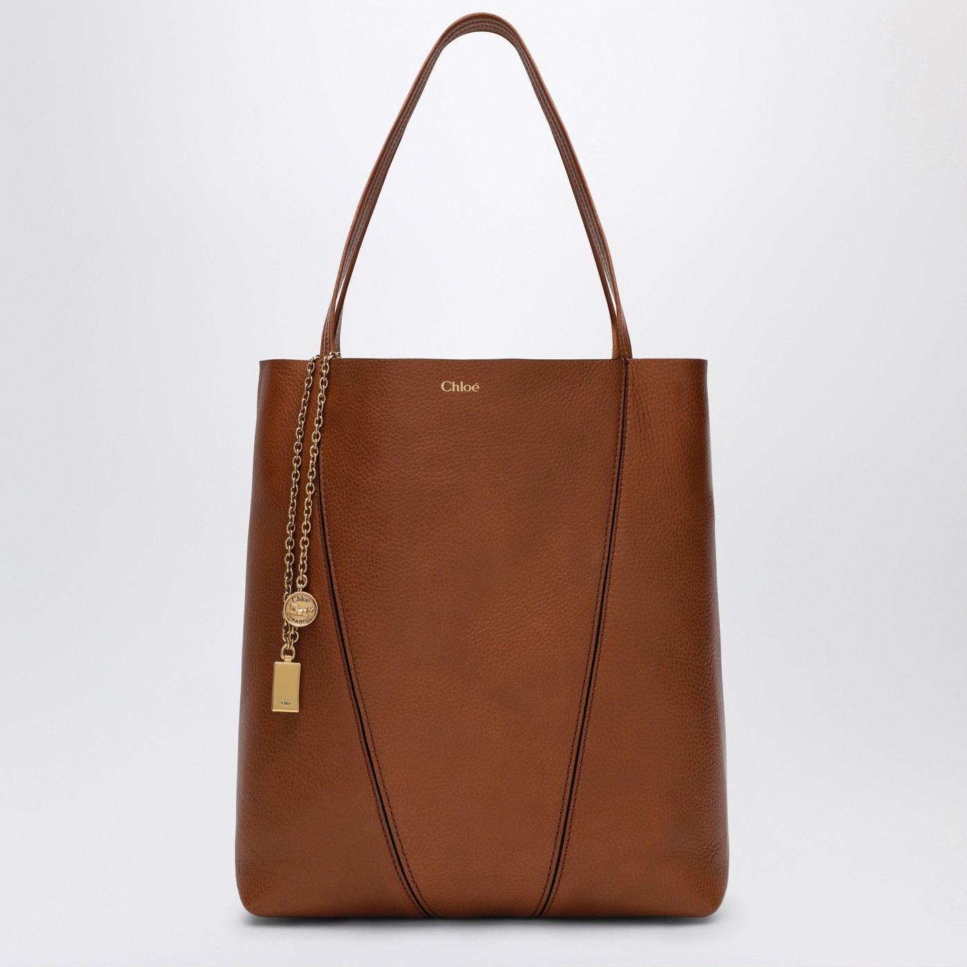 Chloé Chloé Spin brown medium Tote Bag | TheDoubleF