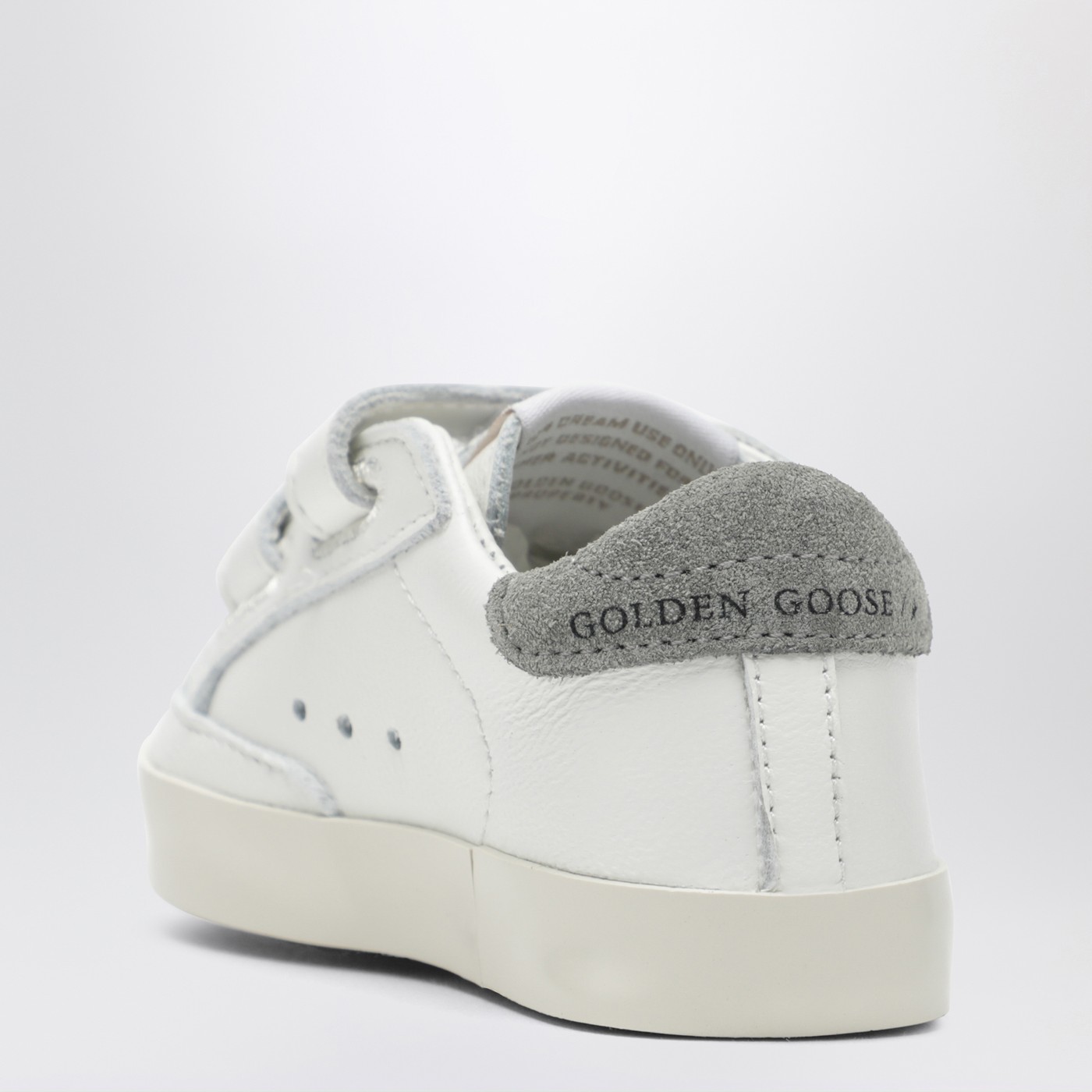 Golden Goose White/beige Old School baby trainers with duck motif ...