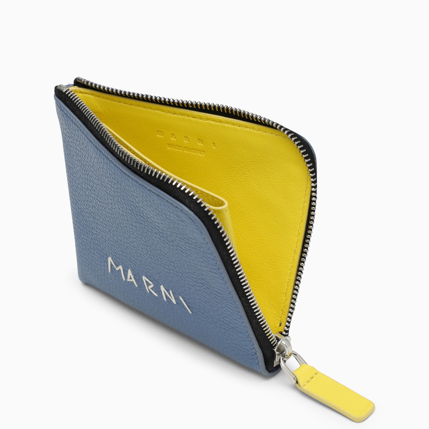 Marni Light blue zipped wallet with logo | TheDoubleF